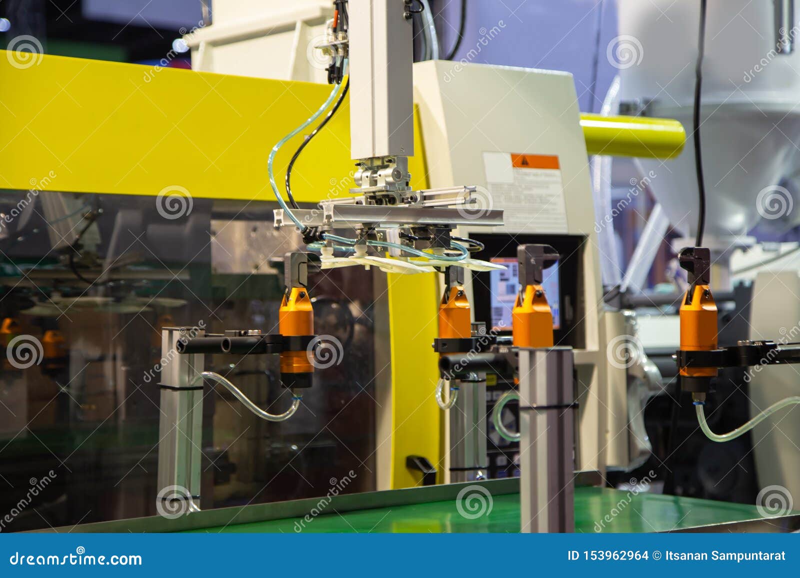 Plastic Injection Molding Machine Stock Photo - Image of parts, inject ...