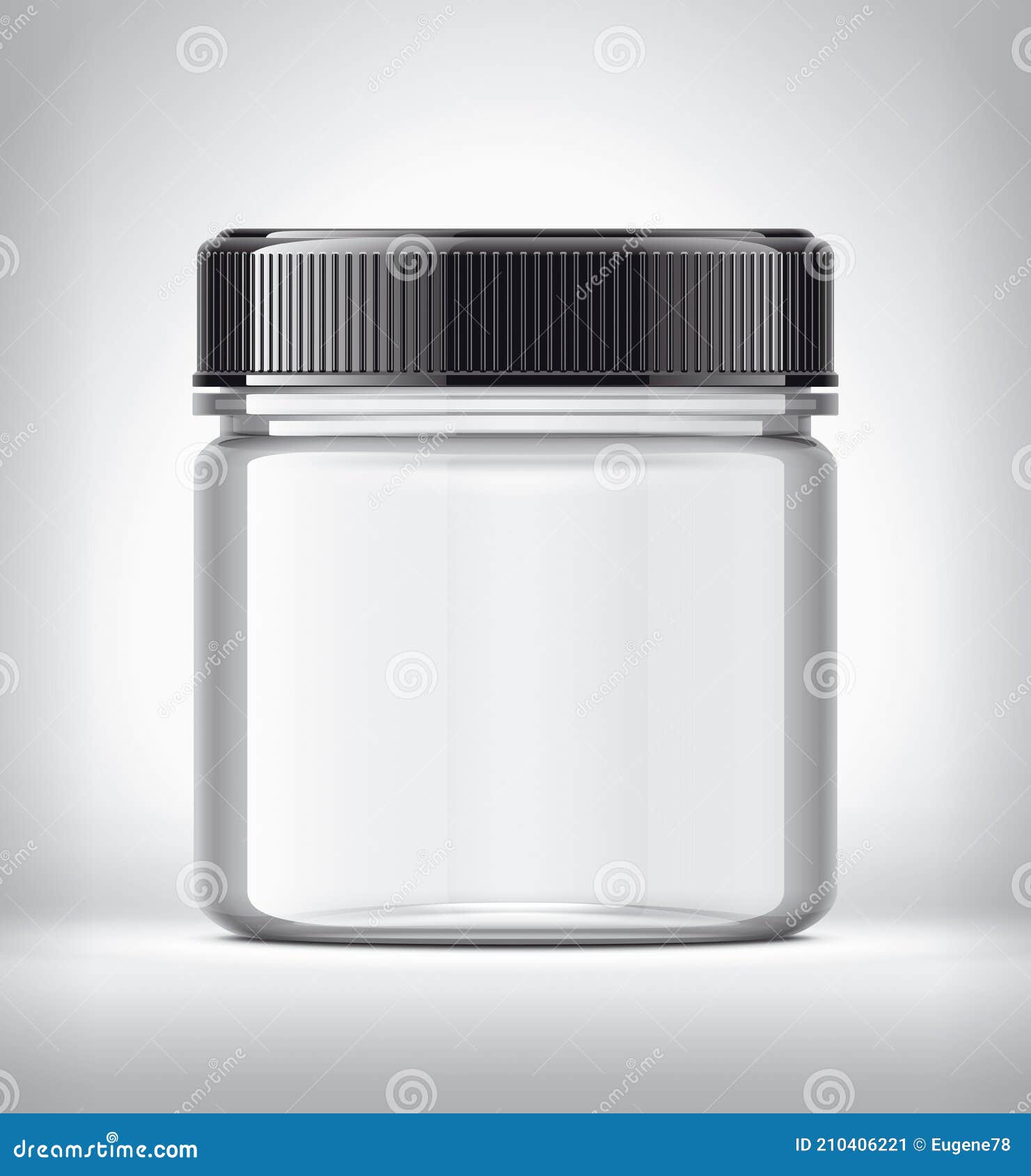 Plastic Jar on background. stock vector. Illustration of brown - 210406221