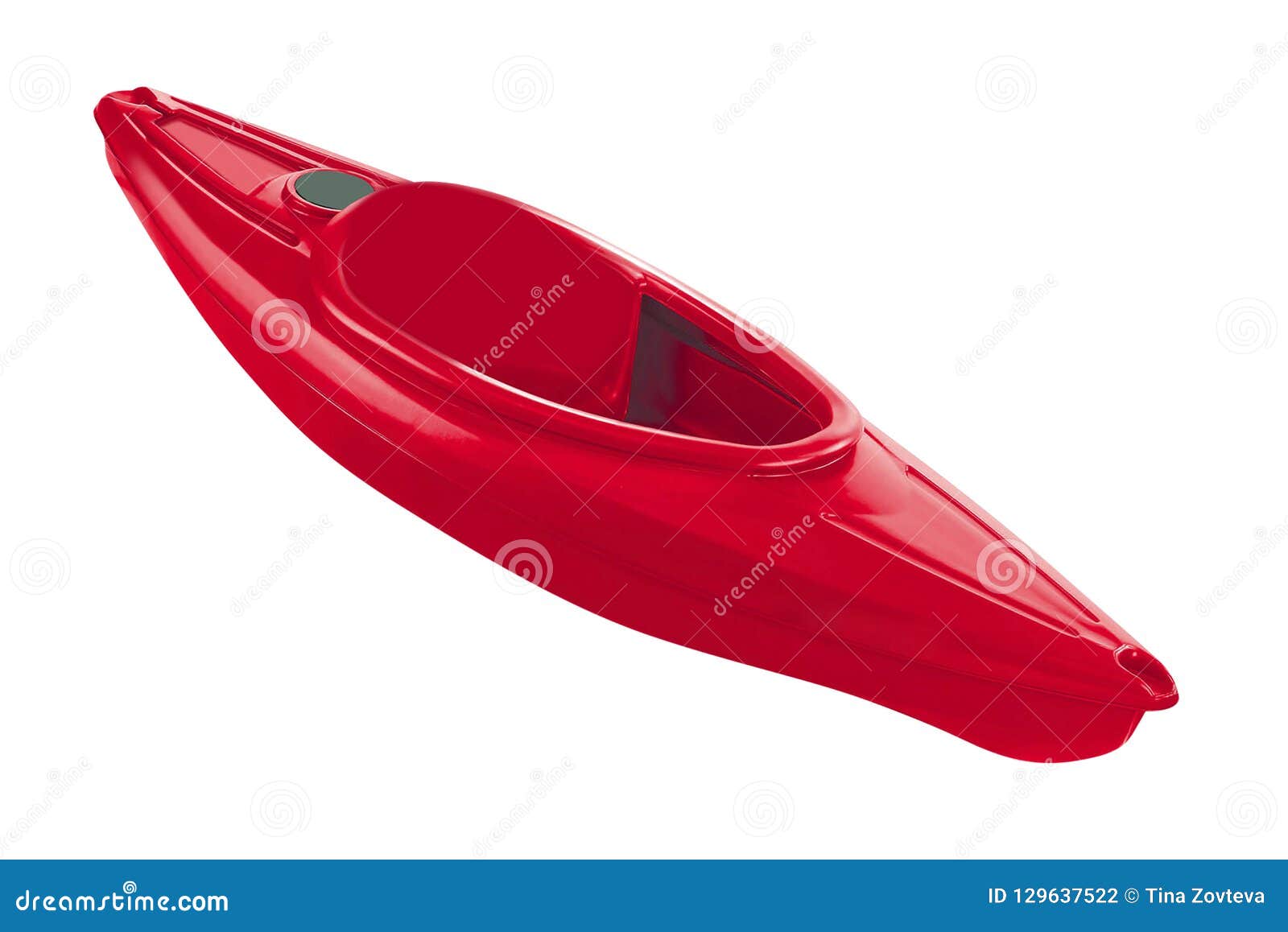Plastic Kayak Isolated on White Stock Photo - Image of exercise, canoe ...