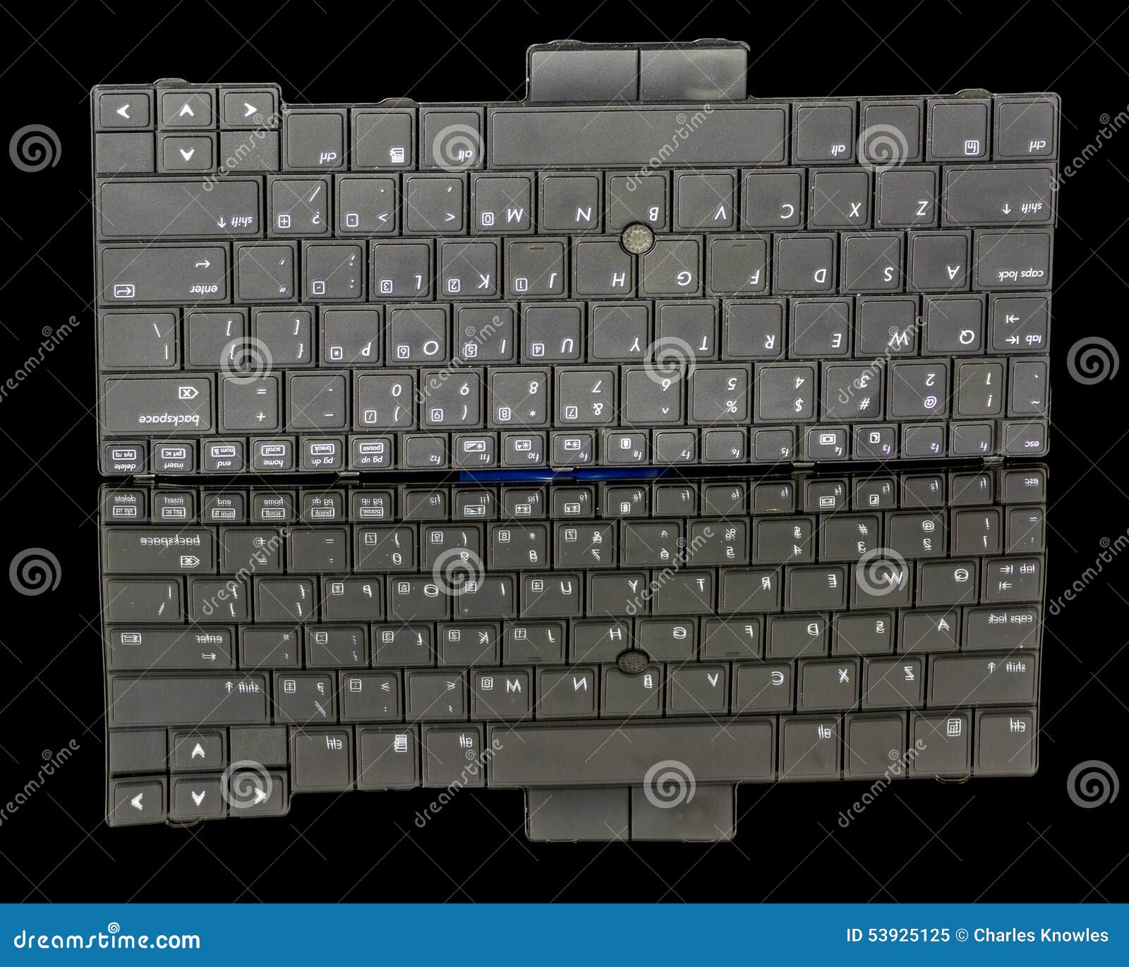 Plastic Keyboard for a Laptop Computer Stock Image - Image of unique ...