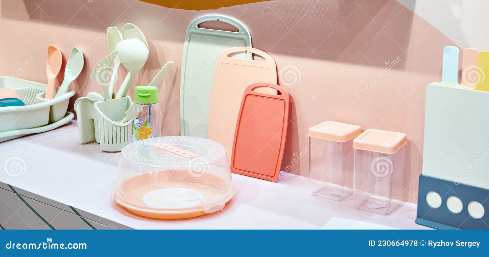 Plastic kitchen equipment stock photo. Image of kitchen - 230664978