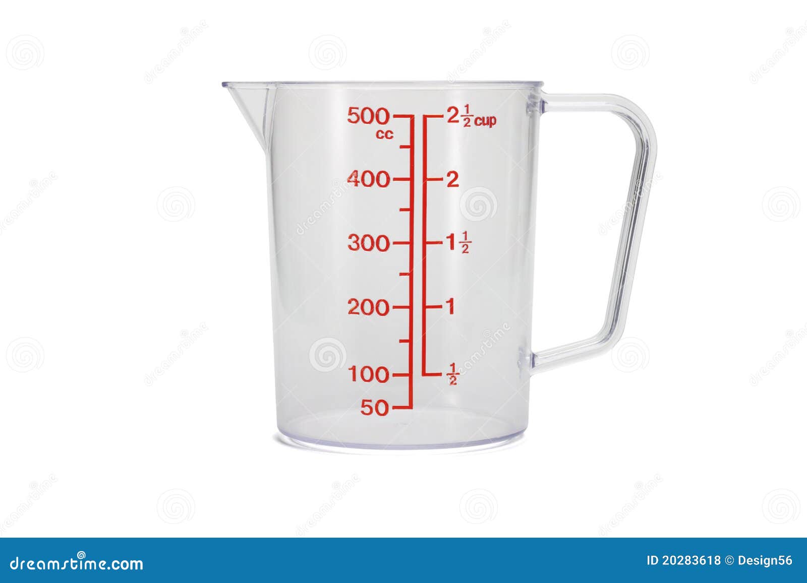 Plastic Kitchen Measuring Cup Stock Photo - Image of measuring, number ...
