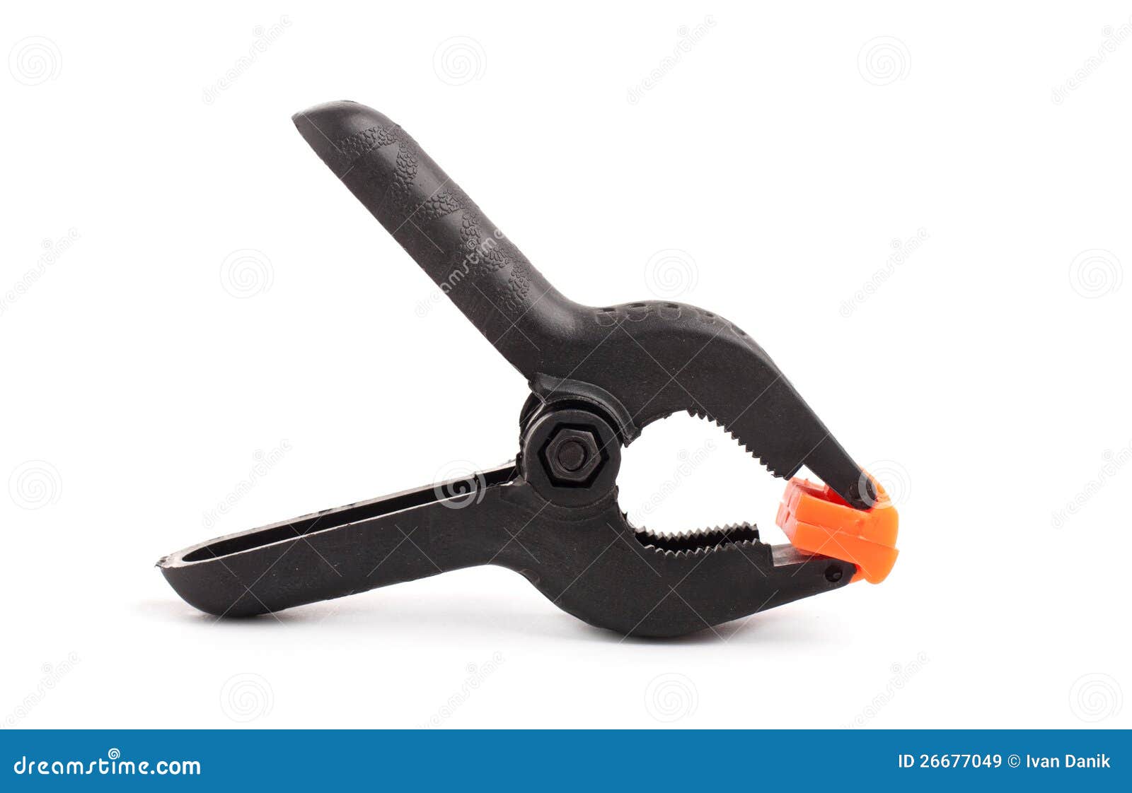 Plastic klem stock afbeelding. Image of vastmaken, bevestigingsmiddel ...