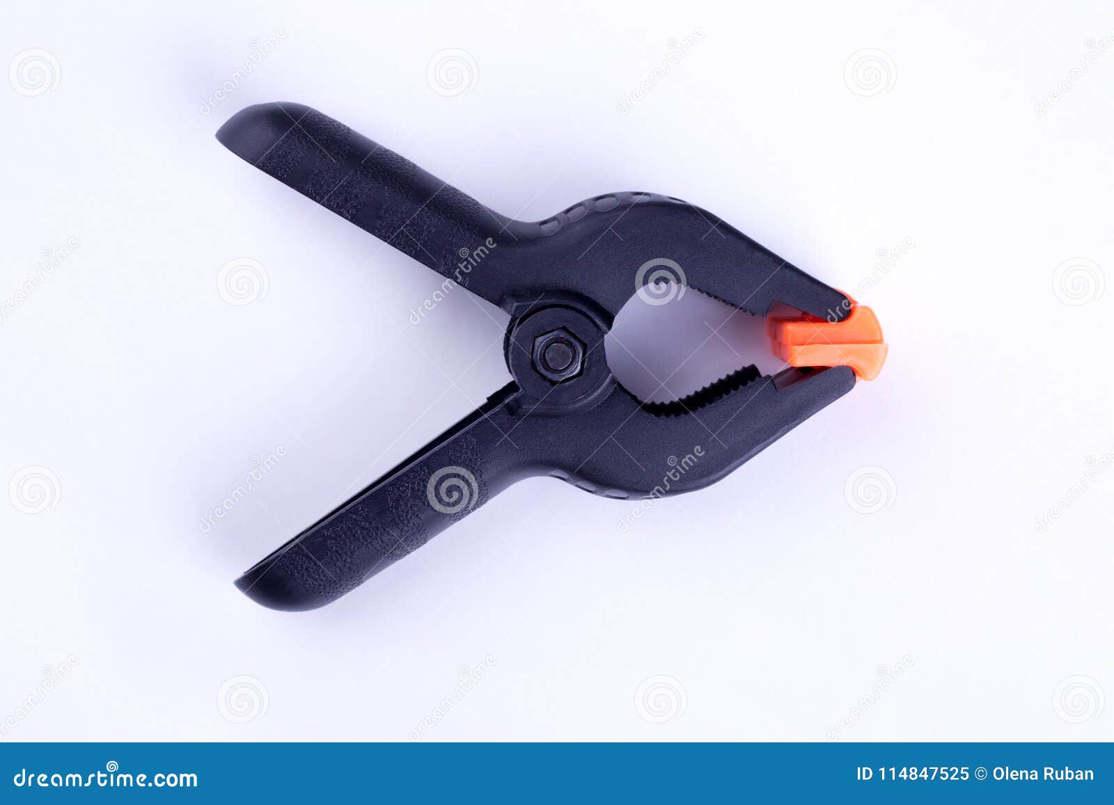 Plastic Klem Op Witte Achtergrond Stock Afbeelding - Image of klemmen ...