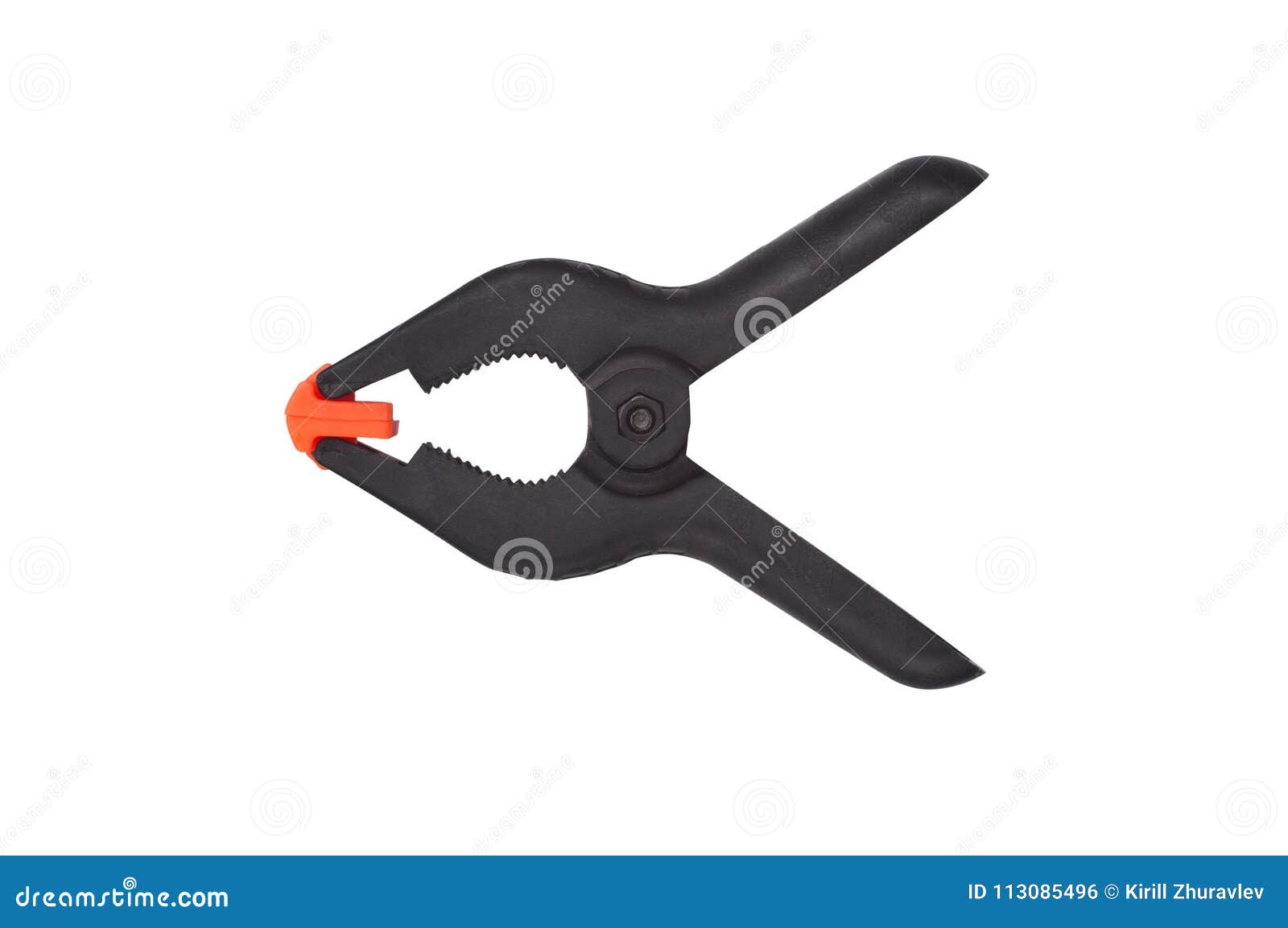 Plastic Klem Voor Timmerman, Klem Op Witte Achtergrond Stock Foto ...