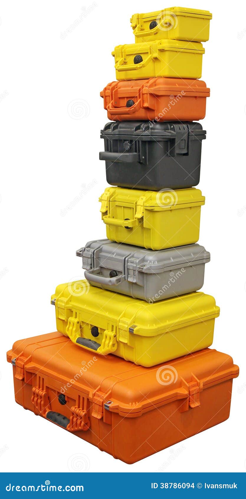Plastic koffers stock foto. Image of plastiek, kleurrijk - 38786094