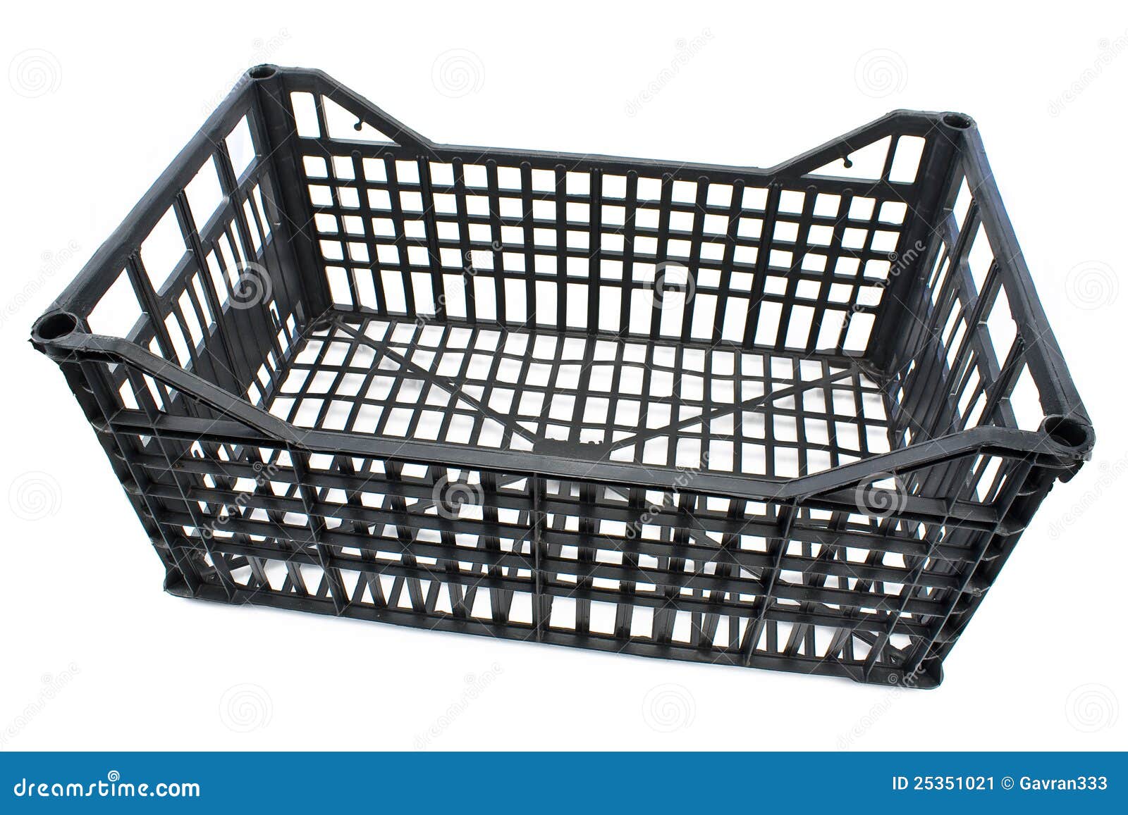 Plastic krat stock afbeelding. Image of voedsel, geval - 25351021