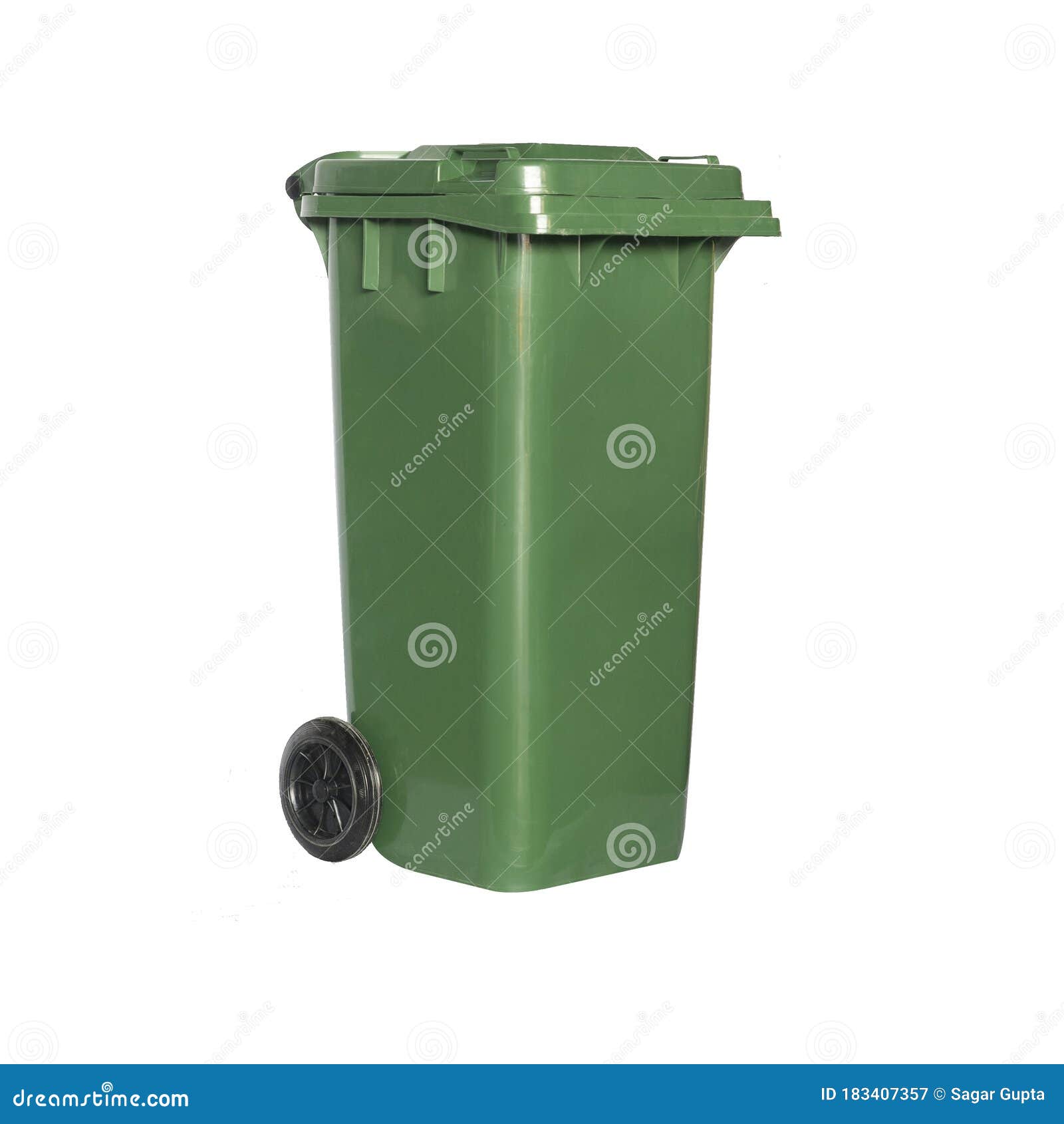 Plastic large dustbin stock image. Image of large, white - 183407357