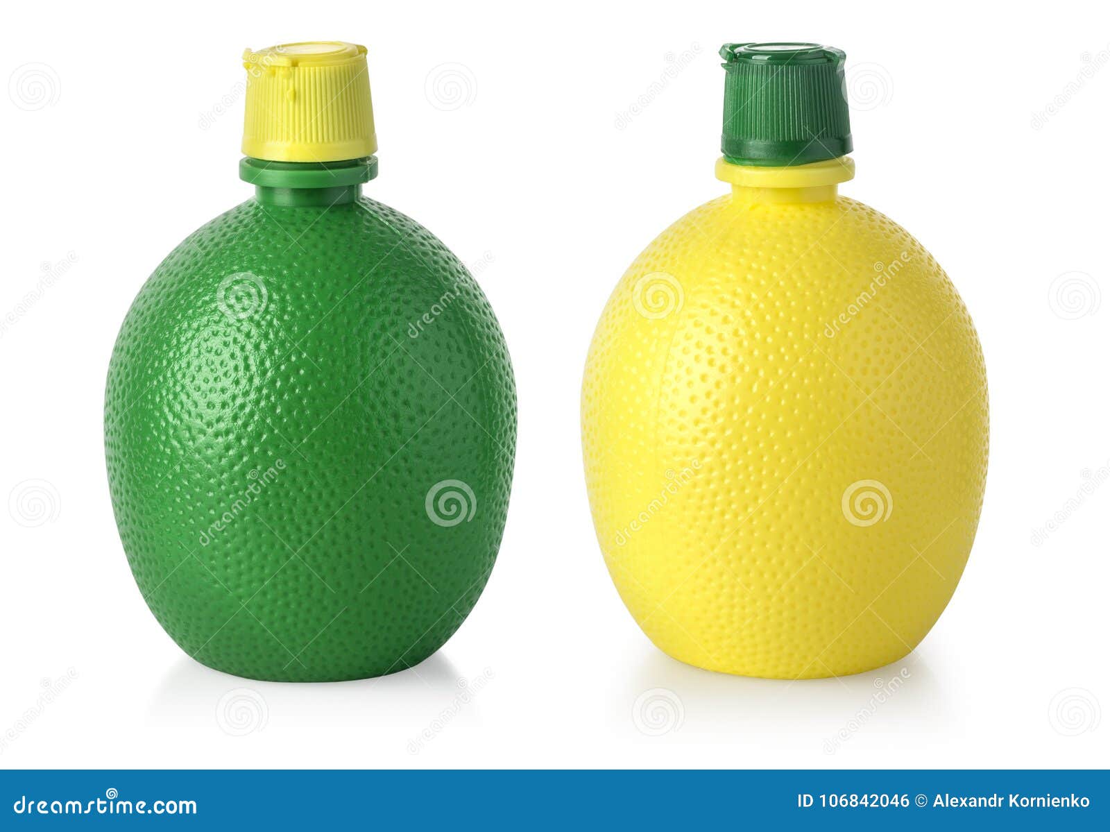 Plastic lemon bottles stock photo. Image of water, citric - 106842046