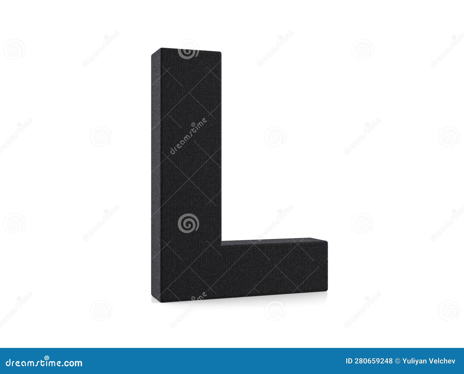 Plastic letter L stock illustration. Illustration of white - 280659248