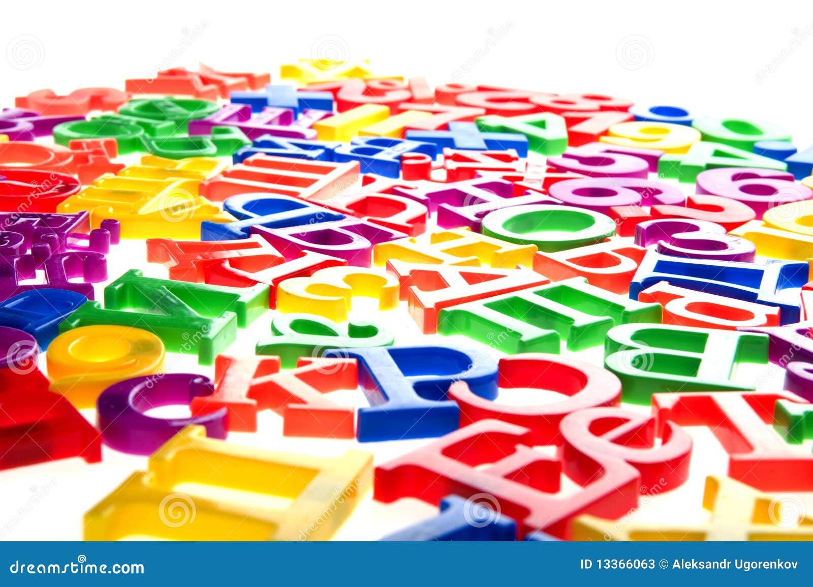 Plastic Letters and Numbers Isolated Macro Stock Image - Image of ...