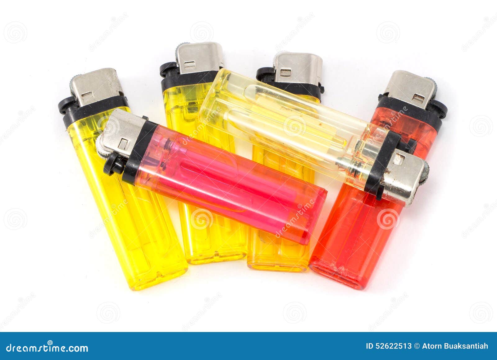 Plastic Lighter Colorful Isolated Stock Image - Image of hand, isolated ...