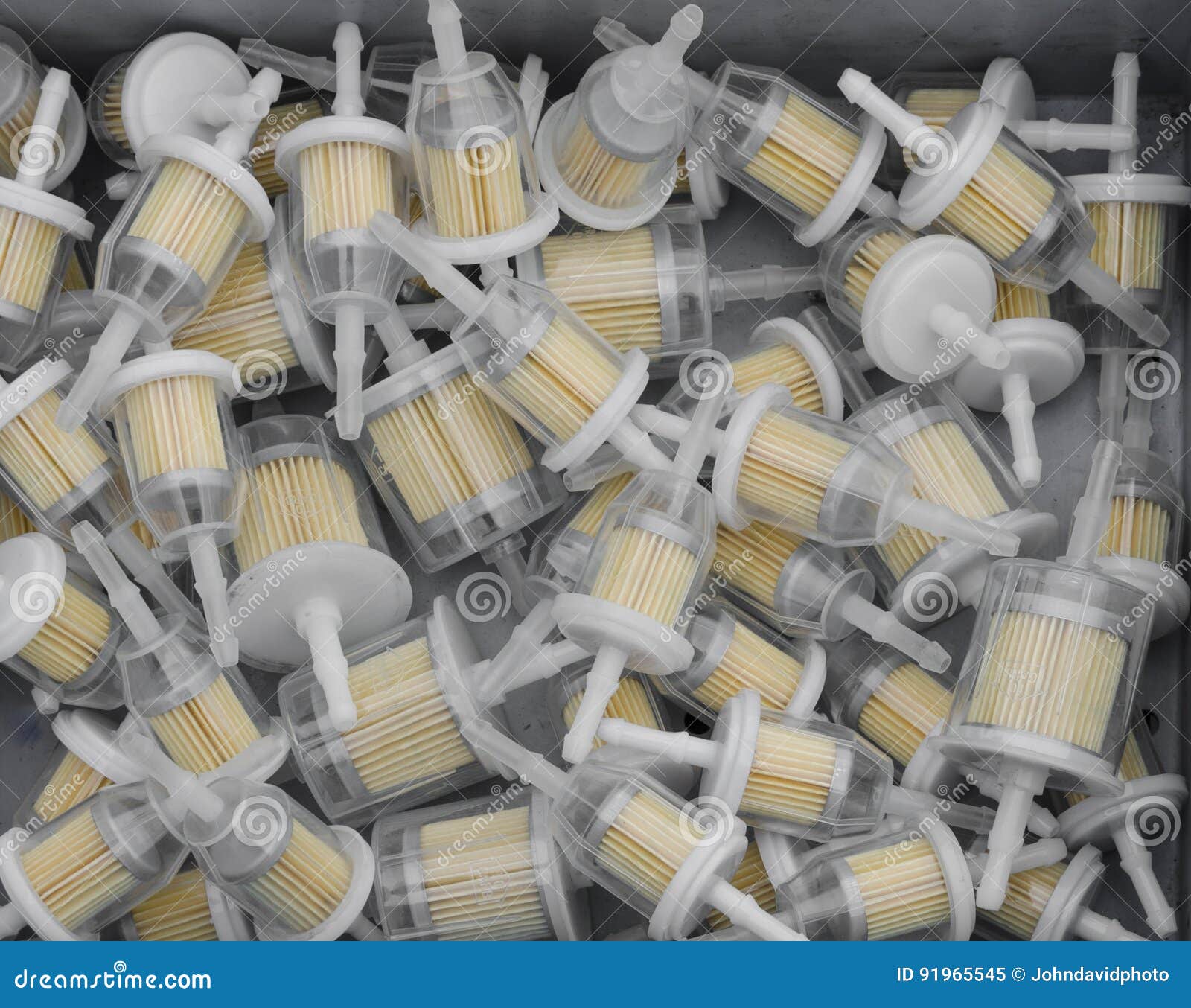 Plastic in Line Petrol Filters Stock Image - Image of clean, spare ...