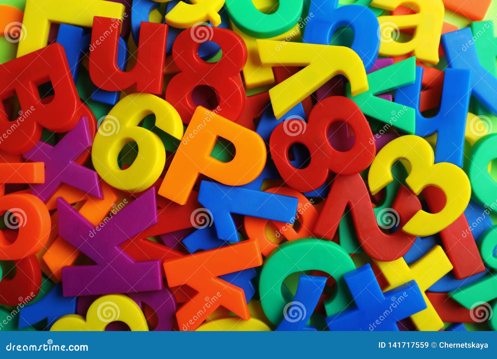 Plastic Magnetic Letters and Numbers As Background Stock Image - Image ...