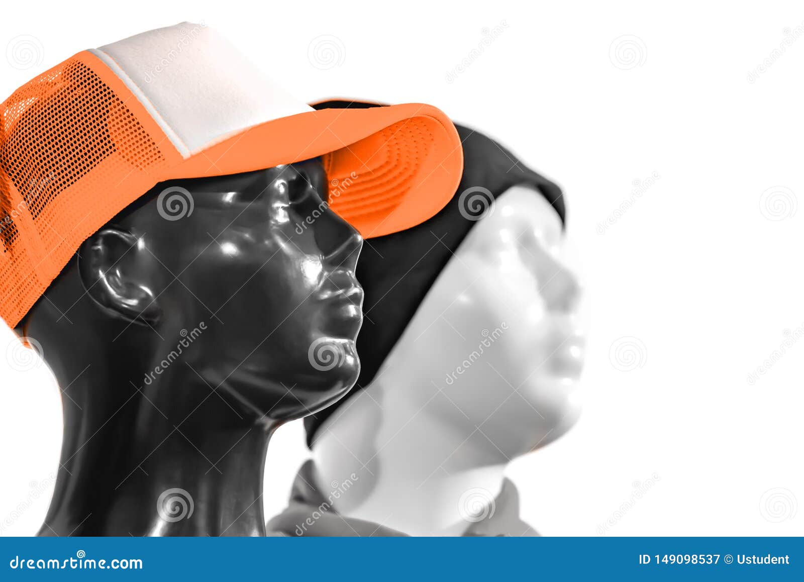 Plastic Mannequins with Cap Stock Image - Image of elegant, shallow ...