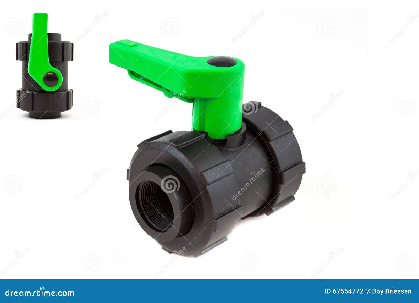 Plastic Manual Valve Isolated Stock Photo - Image of isolated, branch ...