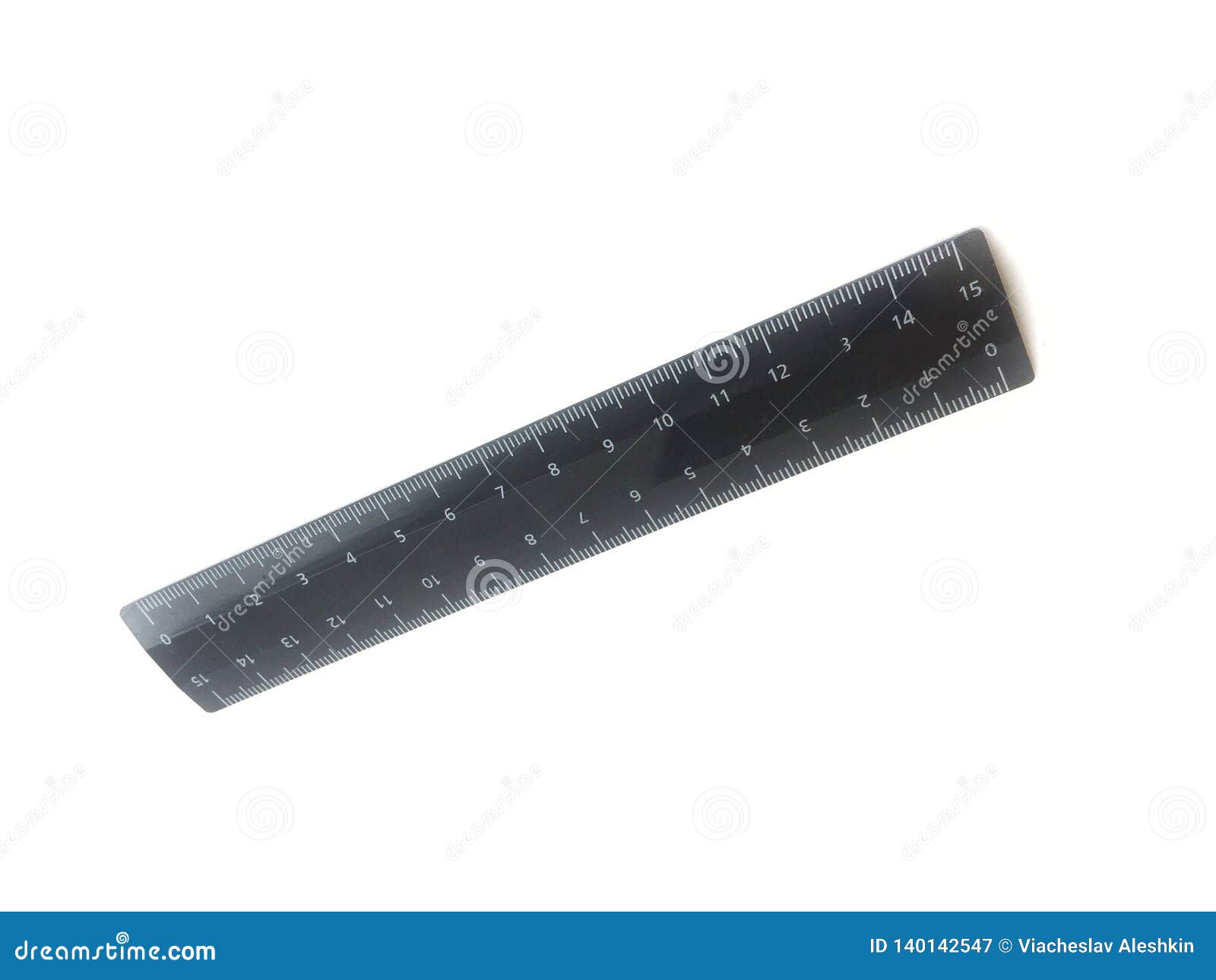 Ruler Plastic Measuring Draftsman on a White Background Stock ...