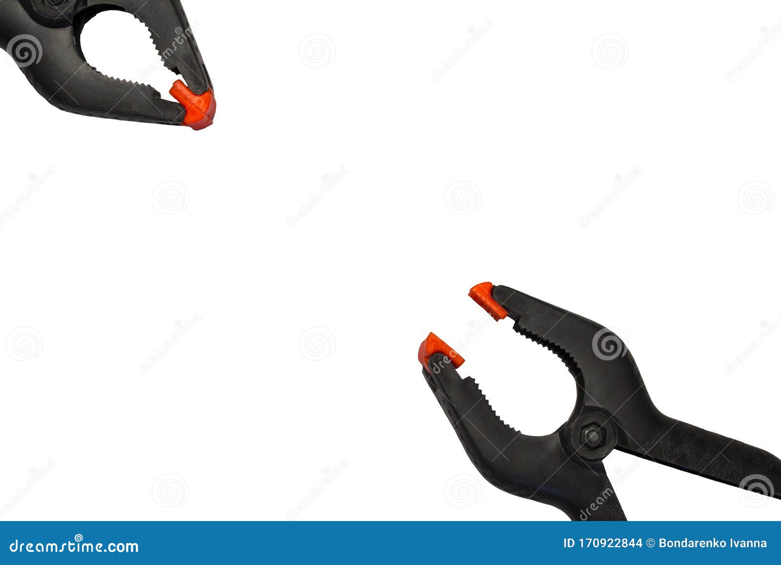 Plastic Mechanical Hand Vise Clamp, Isolated on White Background Stock ...