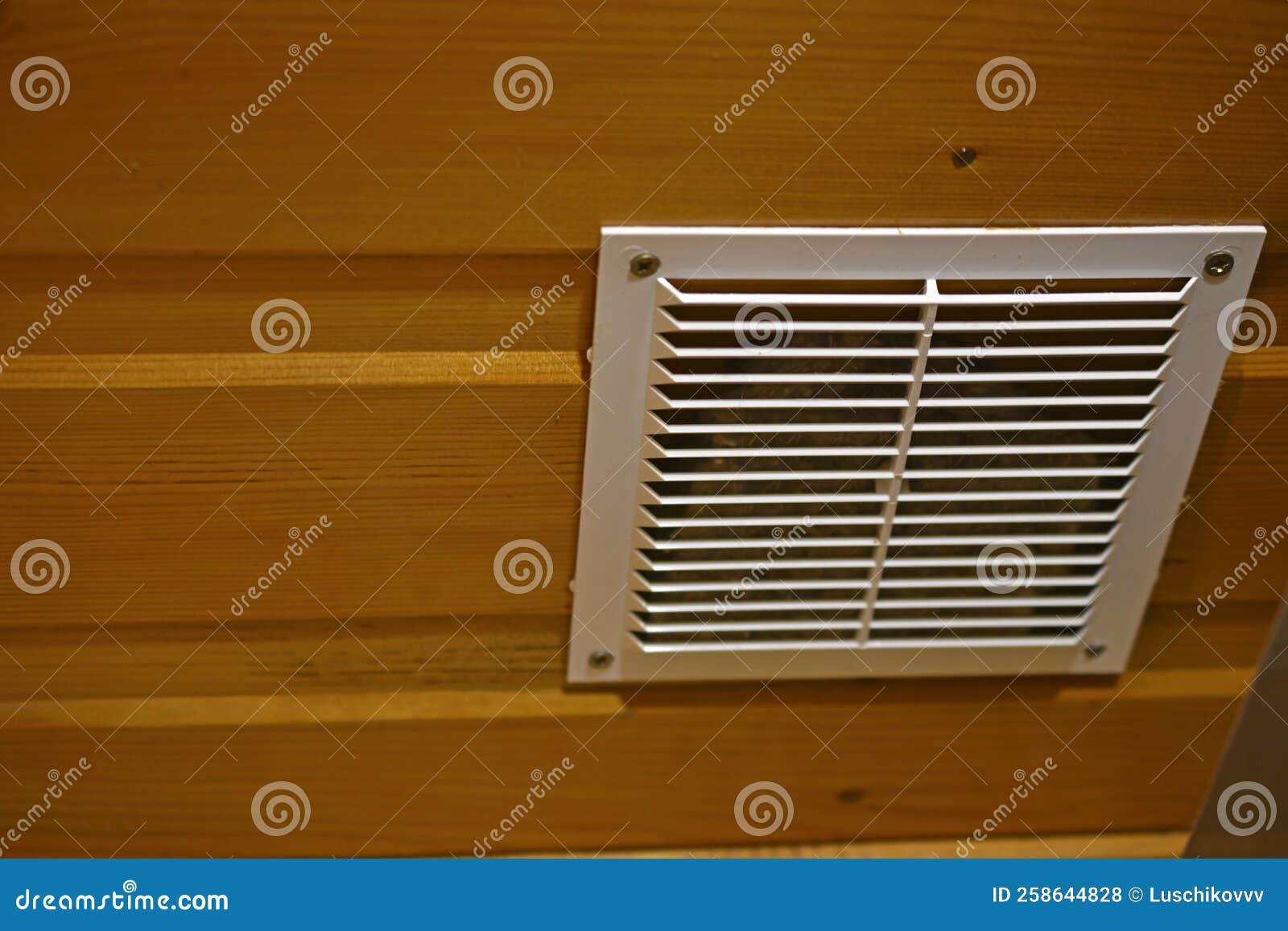 Plastic Mesh Ventilation in the Wooden Ceiling of the House ...