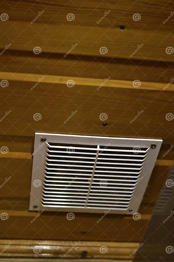 Plastic Mesh Ventilation in the Wooden Ceiling of the House ...