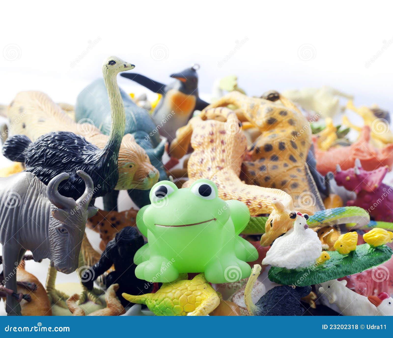 Plastic messy animals toys stock photo. Image of colorful - 23202318