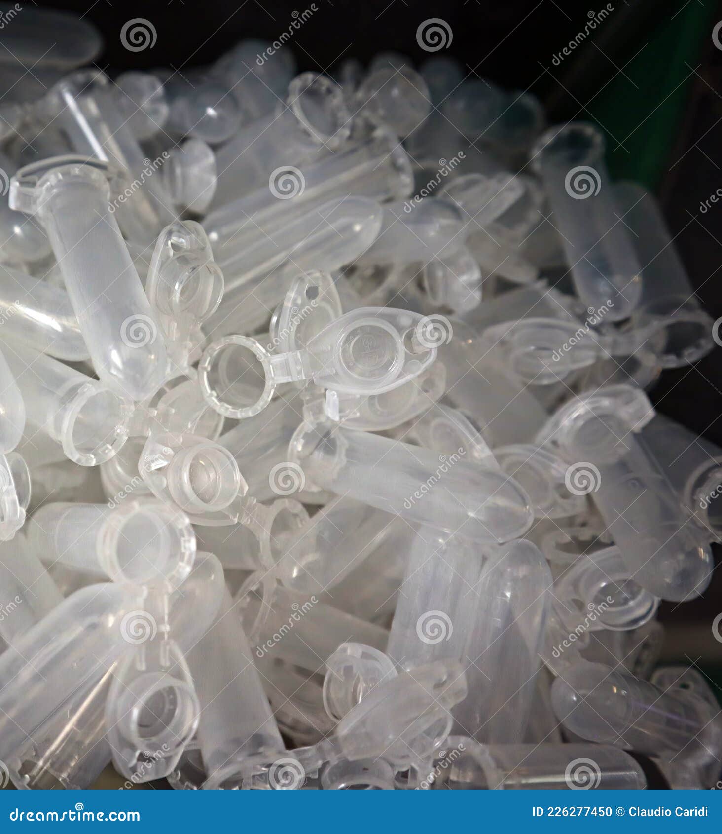 Plastic Microtubes 2 Ml. in a Transparent Box Stock Photo - Image of ...