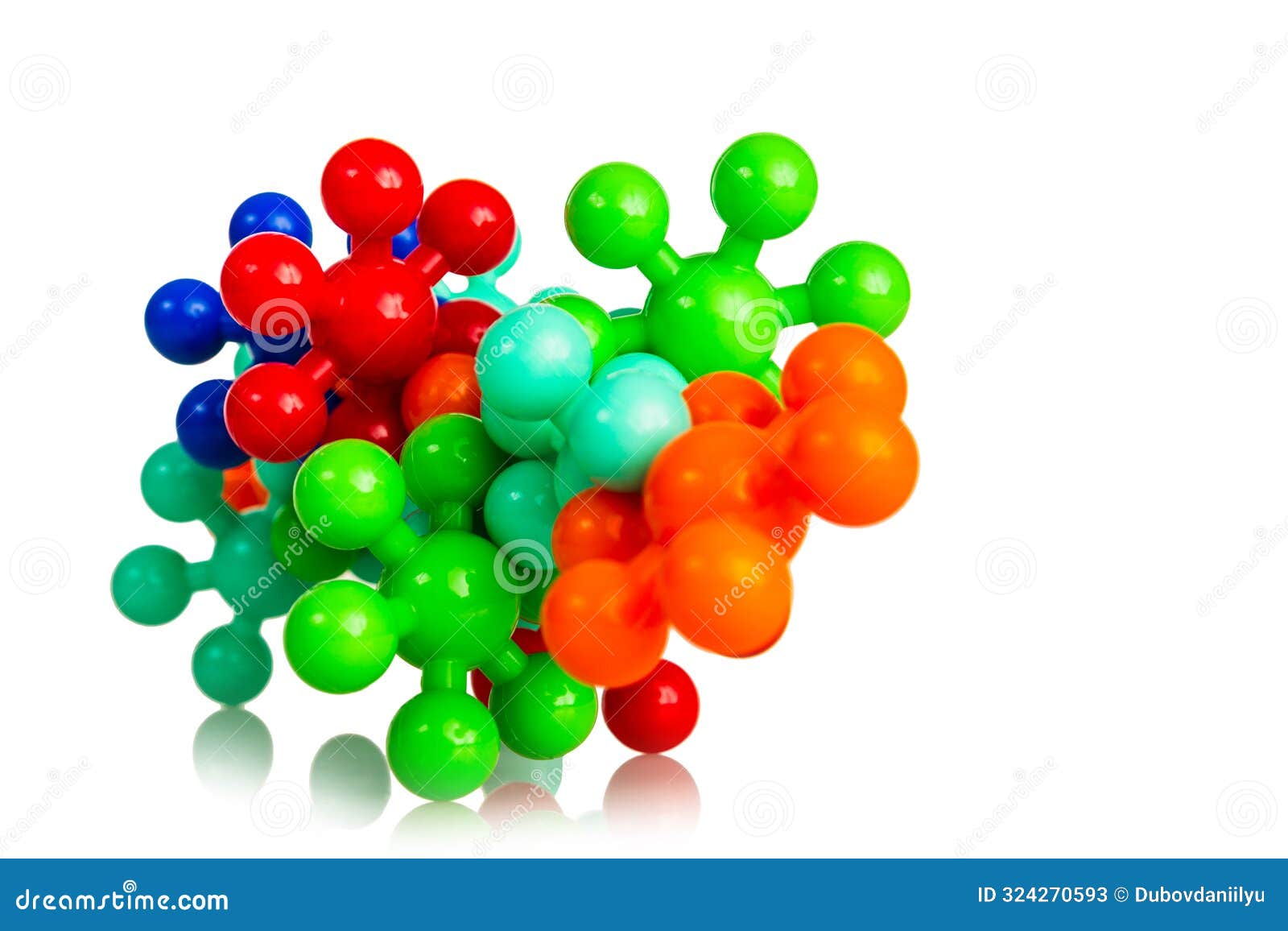 Plastic Model of Chemical Elements Stock Image - Image of pattern ...