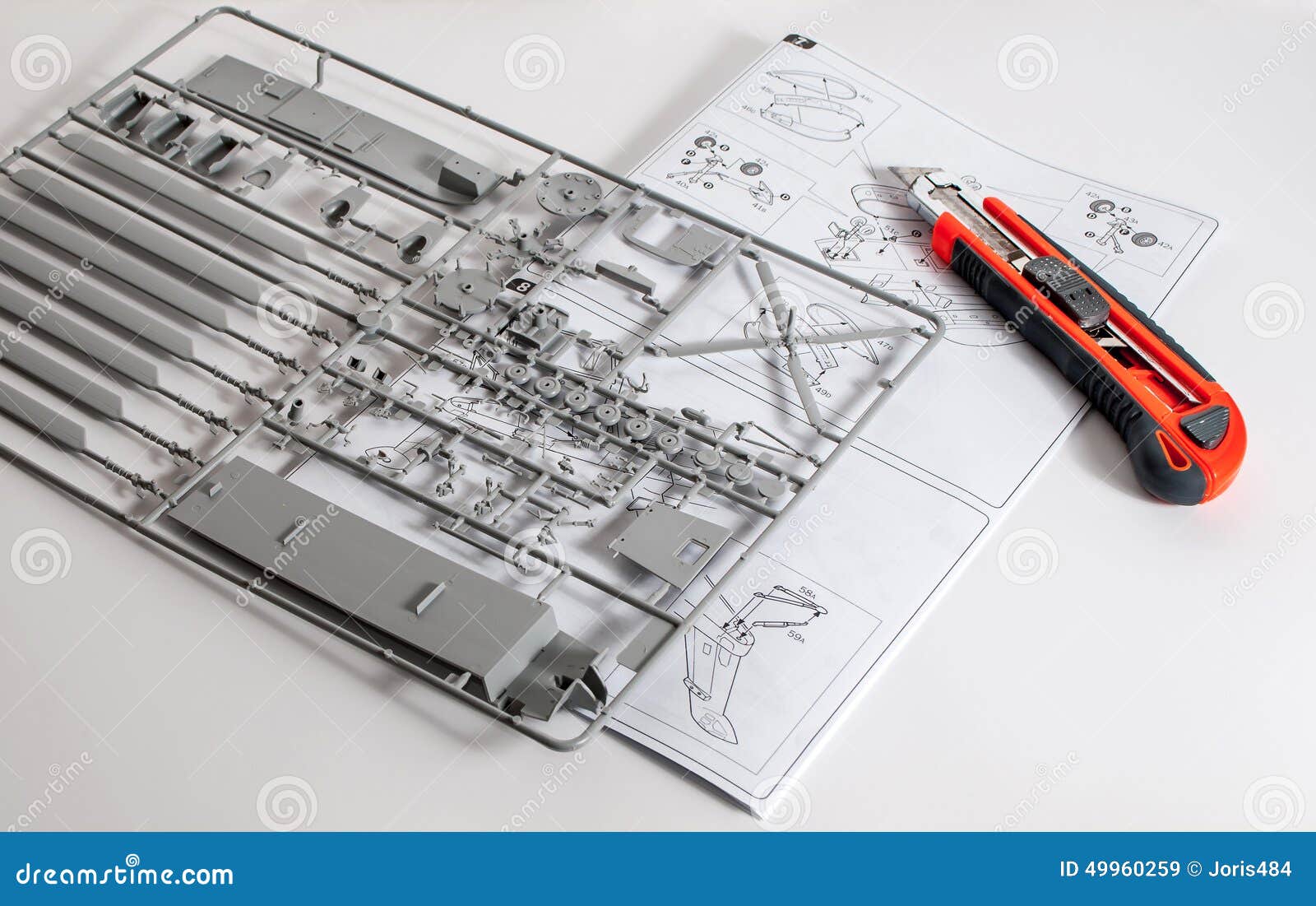 Plastic Model Kit stock image. Image of plane, constructor - 49960259
