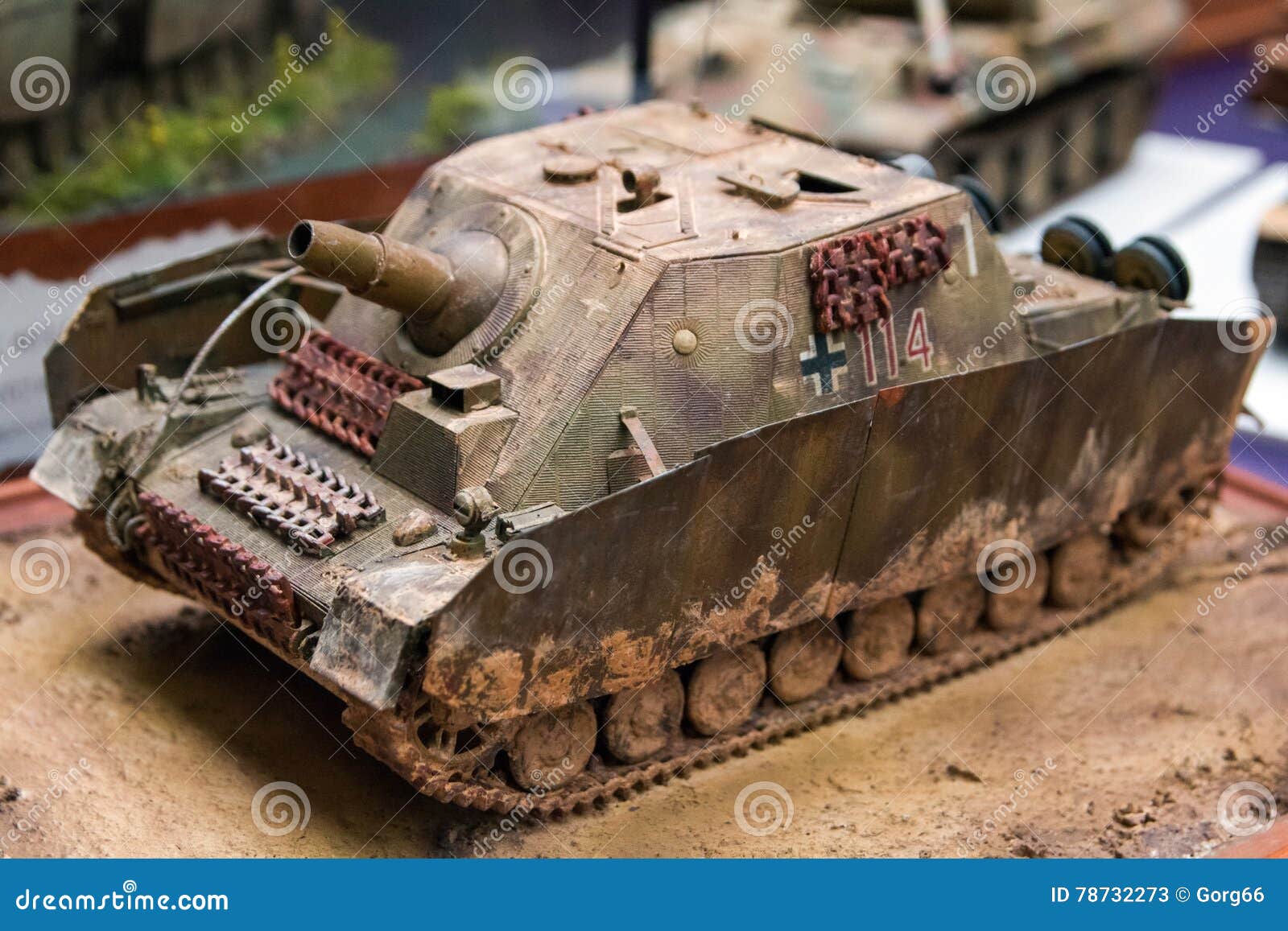 Plastic model tank stock image. Image of sherman, tank - 78732273