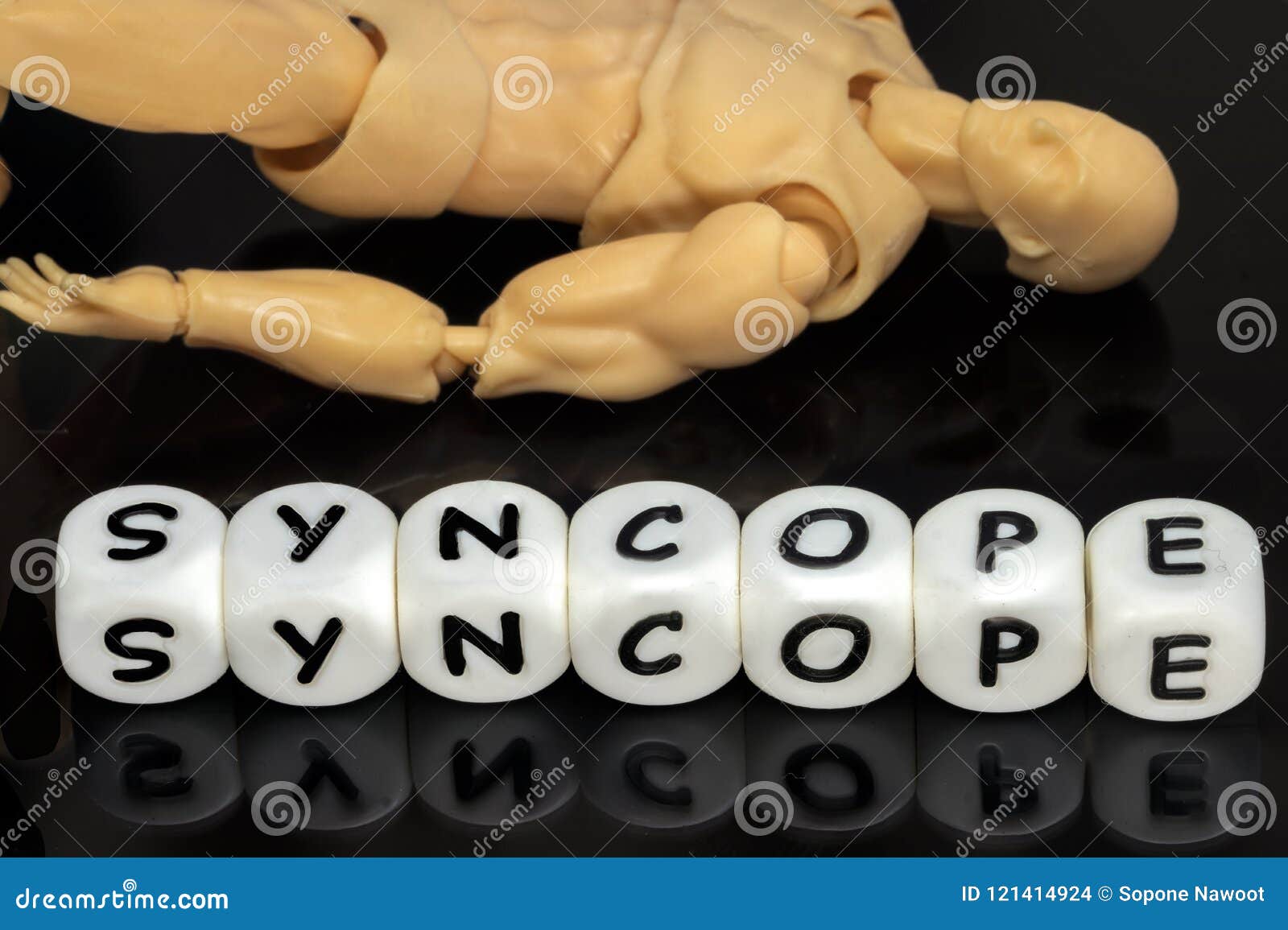 Plastic Model and a Word Syncope Stock Photo - Image of urgency, word ...