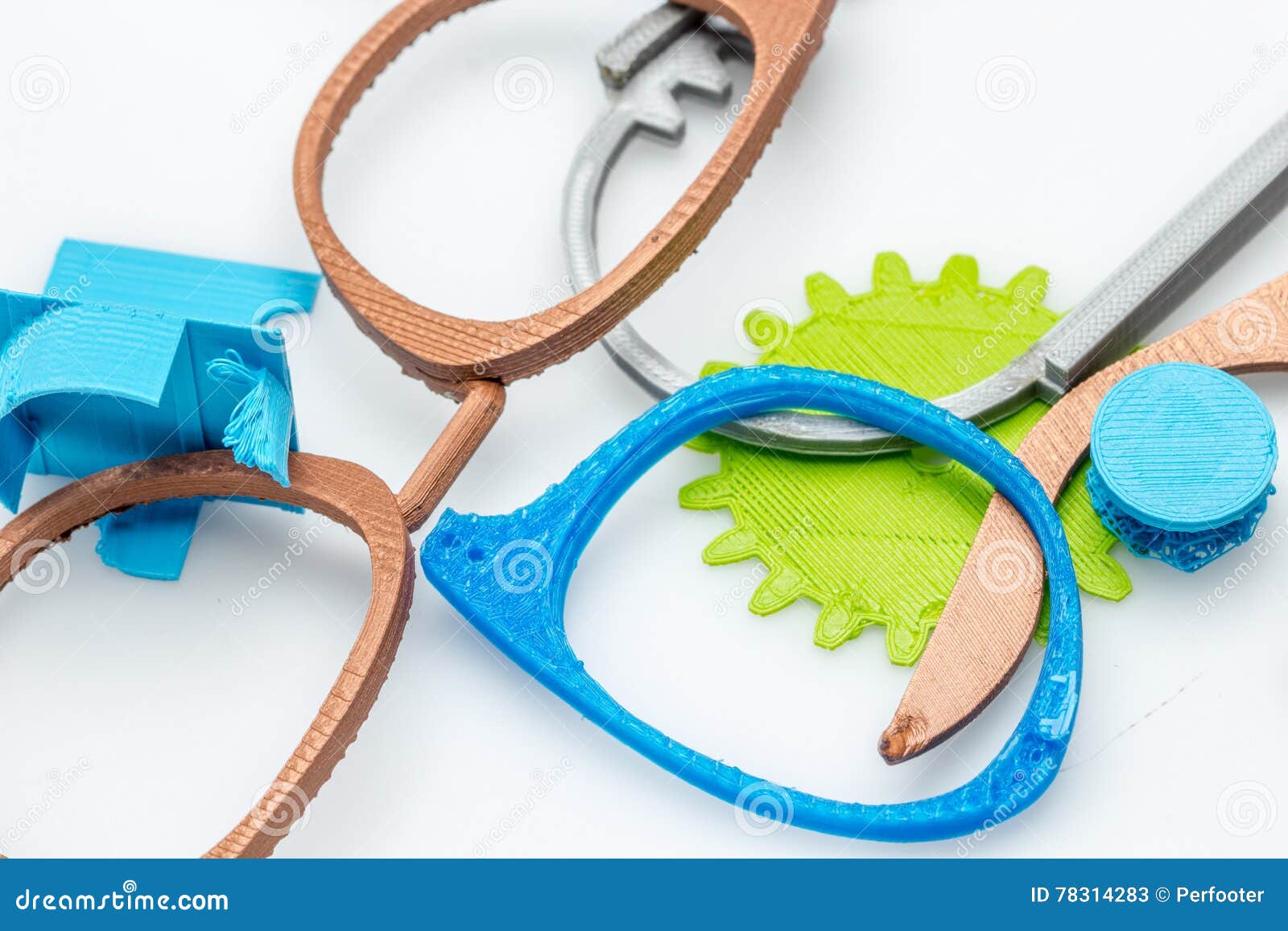 Plastic Models and Prototypes Stock Image - Image of models, printing ...