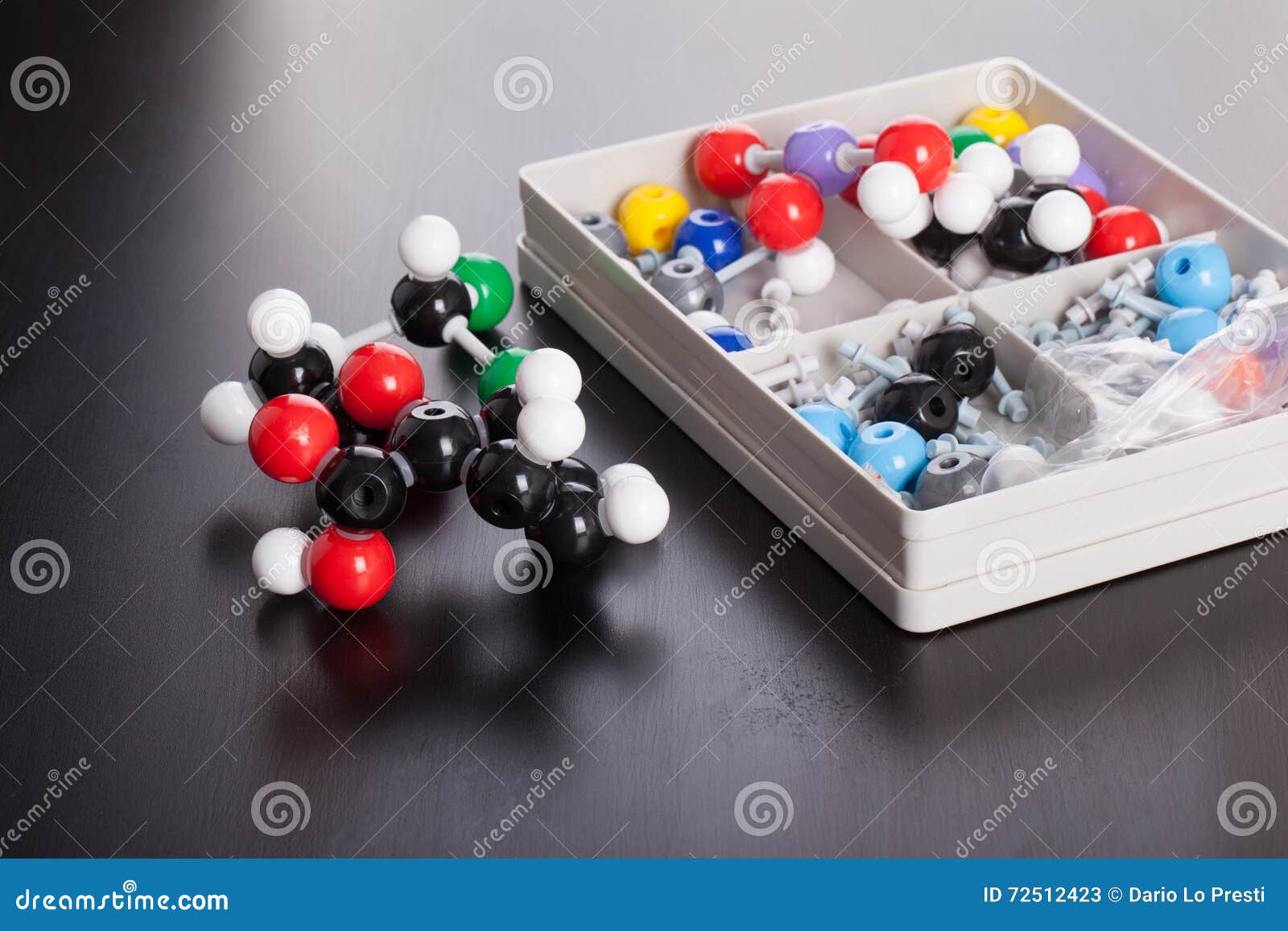 Plastic Molecular Structure Modeling Kit Stock Image - Image of design ...