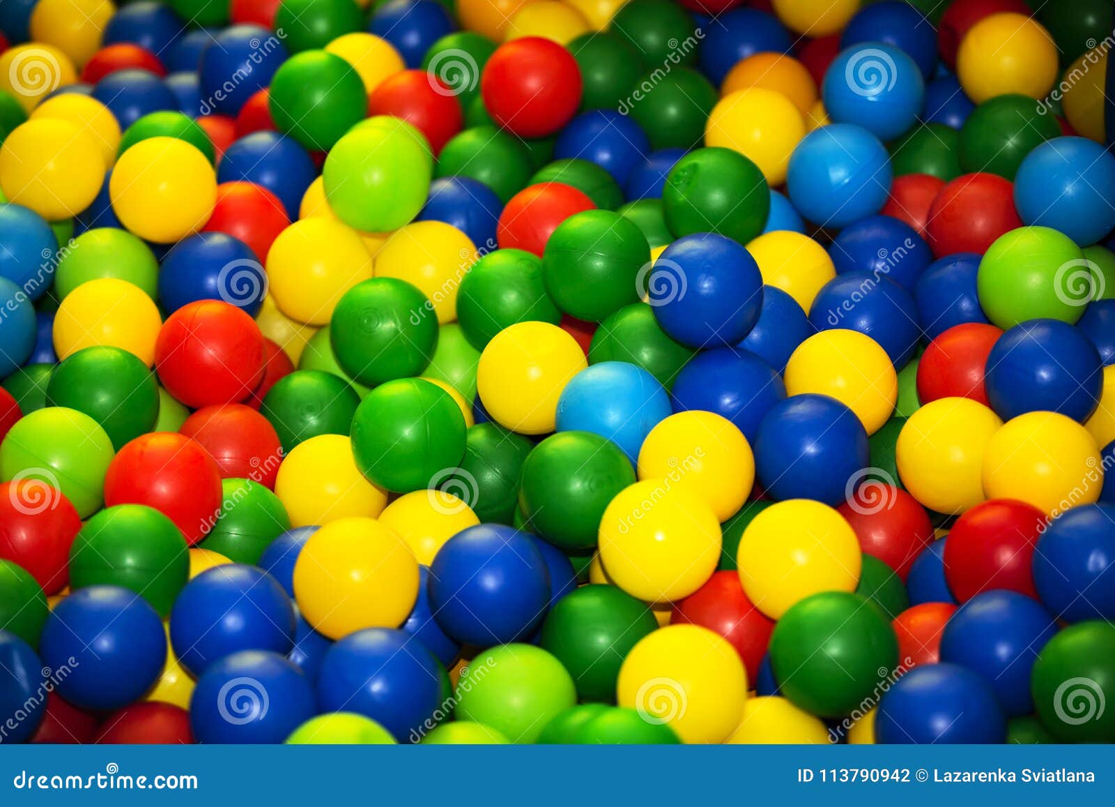 Plastic Multi-colored Balls. Stock Photo - Image of clear, orange ...