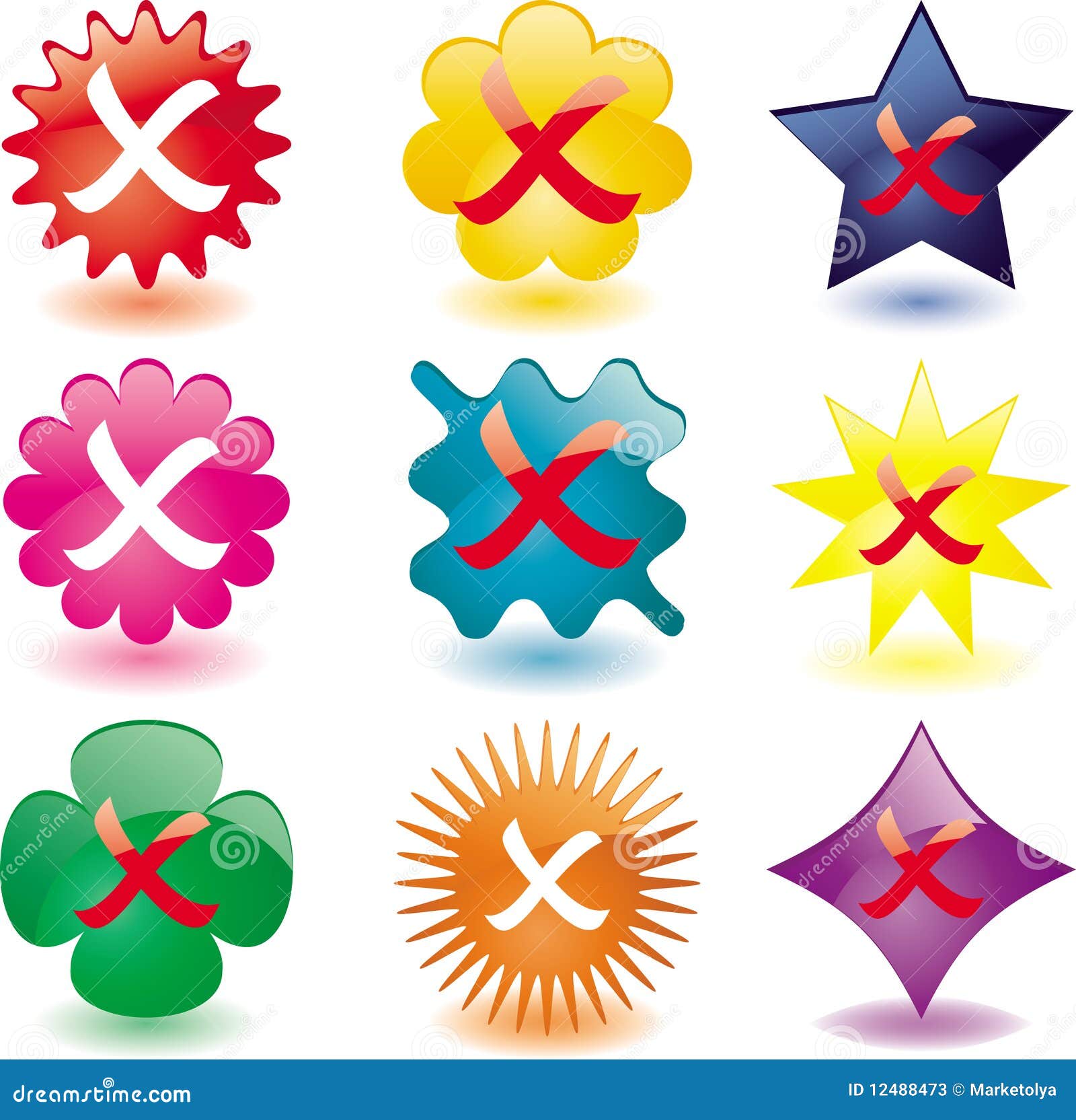 Plastic No buttons stock vector. Illustration of controls - 12488473