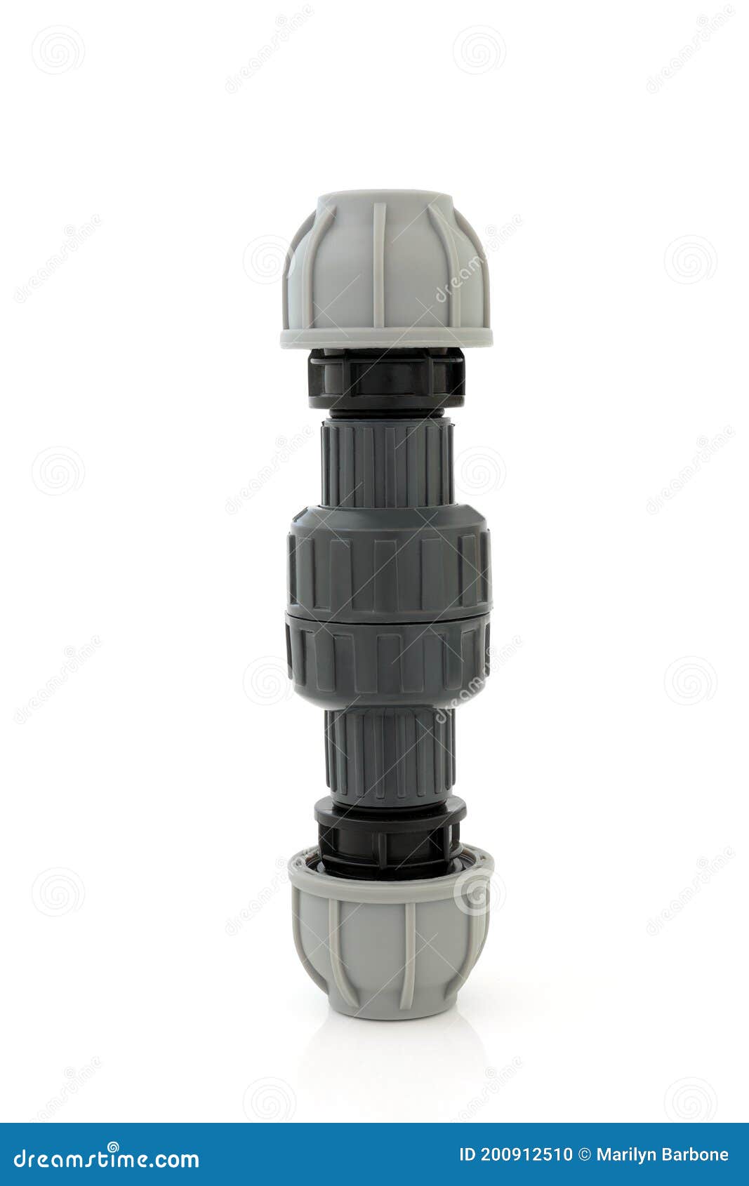MDPE Non Return Valve Plumbing Fitting Stock Photo | CartoonDealer.com ...