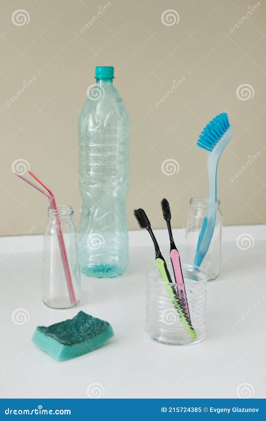 Plastic Not Eco-friendly Home Items. Environmental Pollution. Waste ...