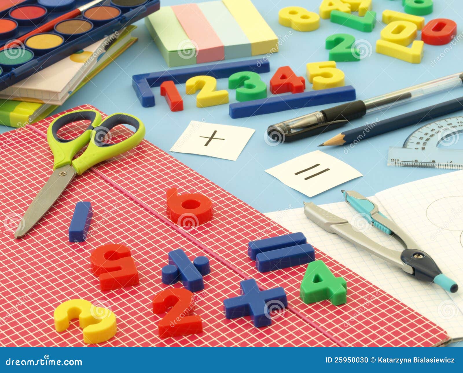 Plastic numbers stock photo. Image of calipers, children - 25950030