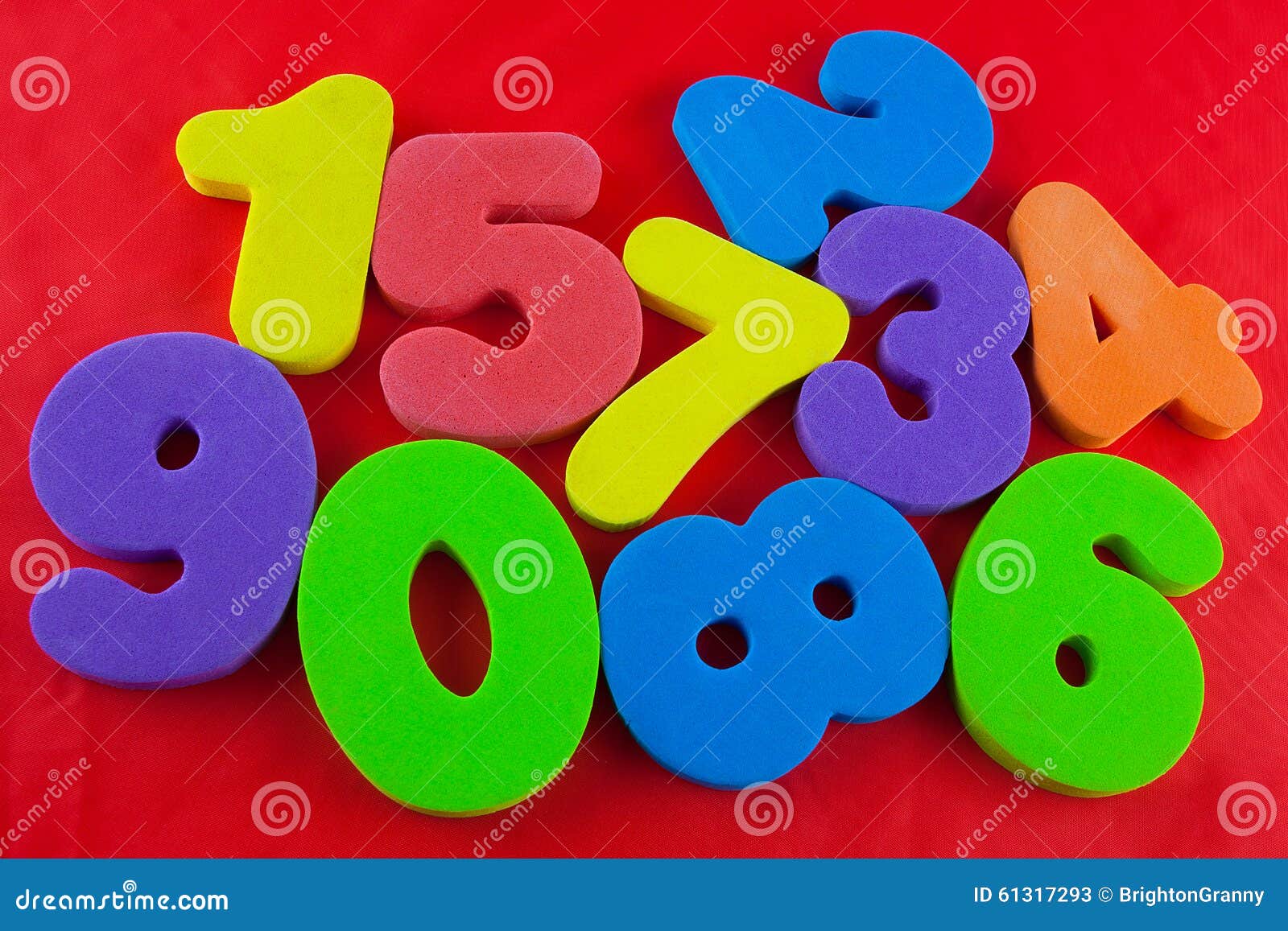 Plastic numbers stock image. Image of counting, color - 61317293
