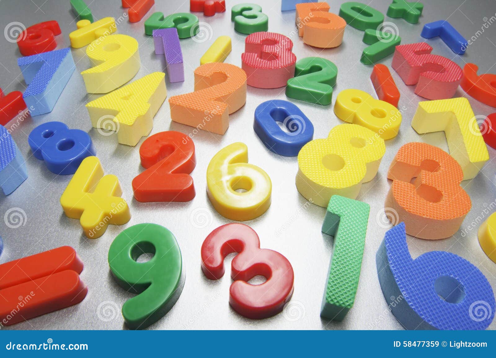 Plastic Numbers stock image. Image of colourful, count - 58477359