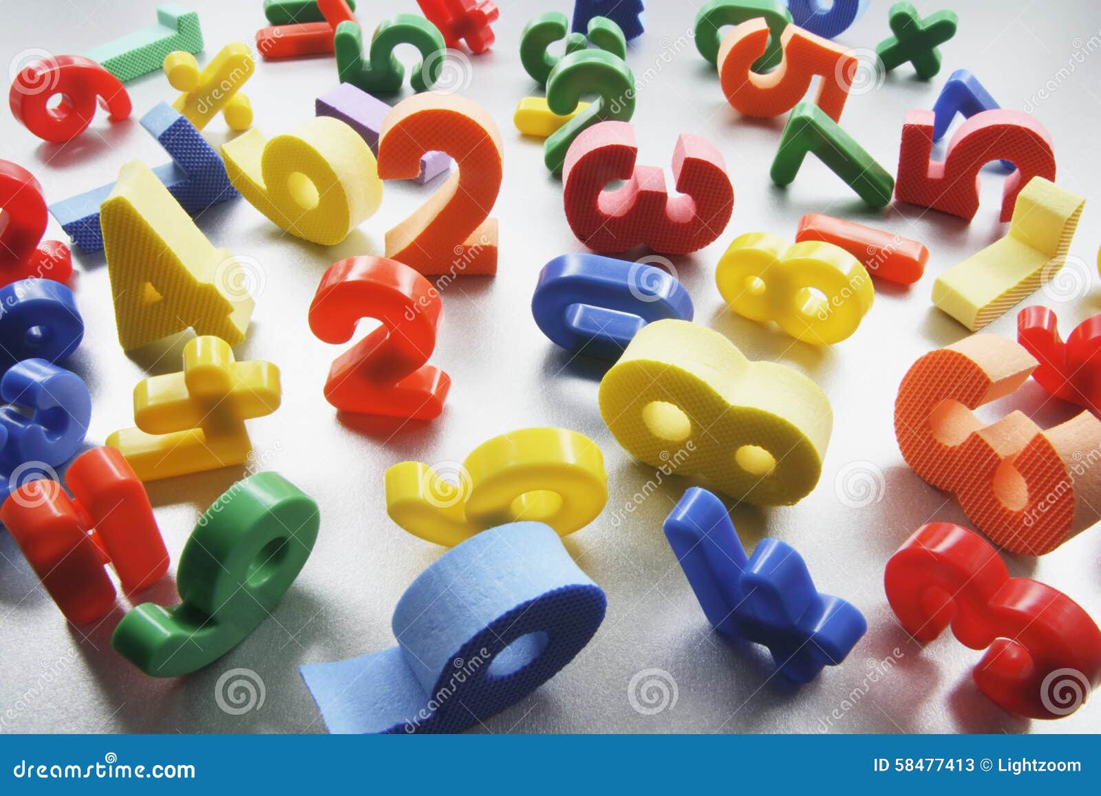 Plastic Numbers stock image. Image of maths, colors, colourful - 58477413