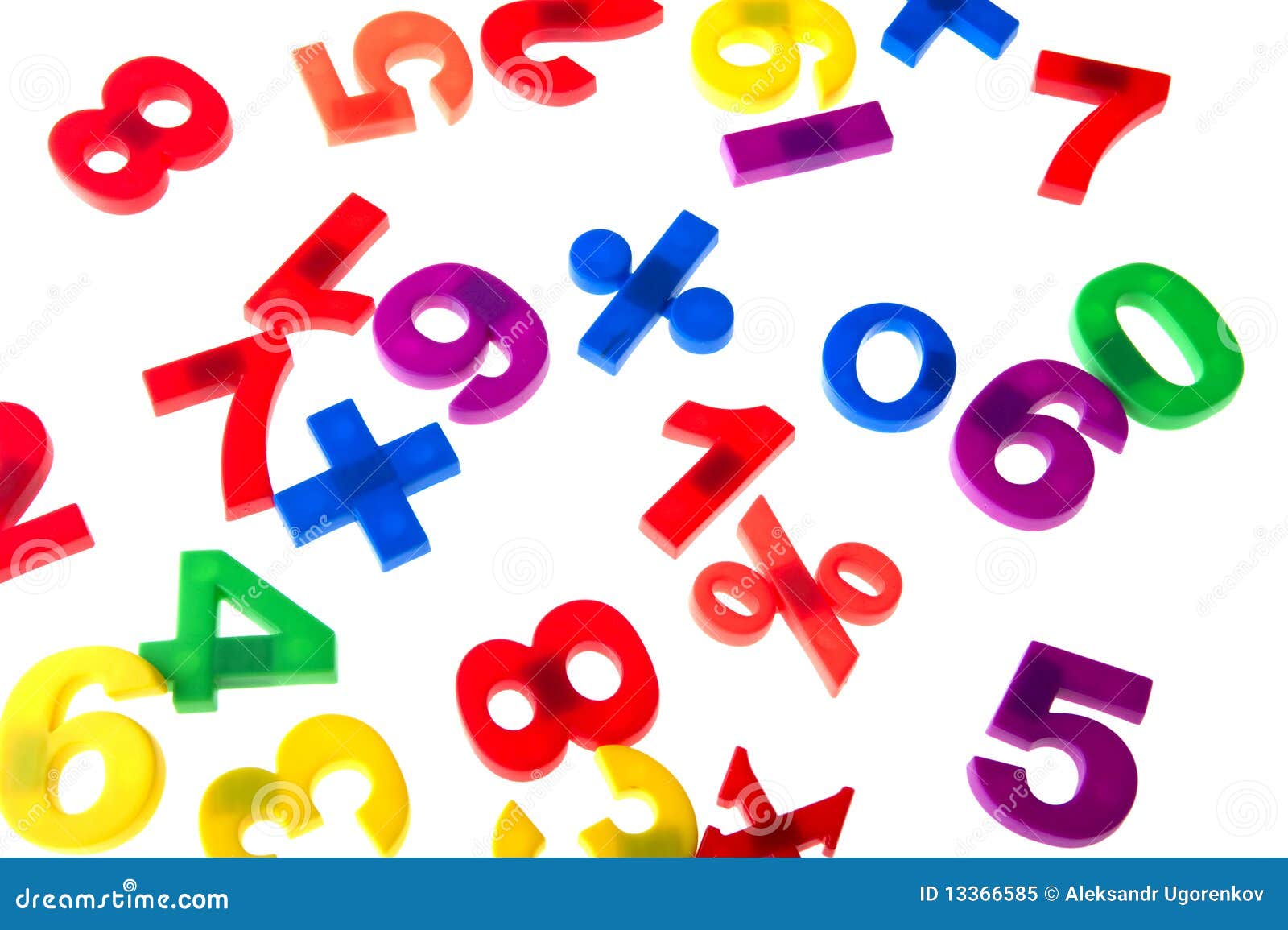 Plastic numbers on white stock image. Image of macro - 13366585