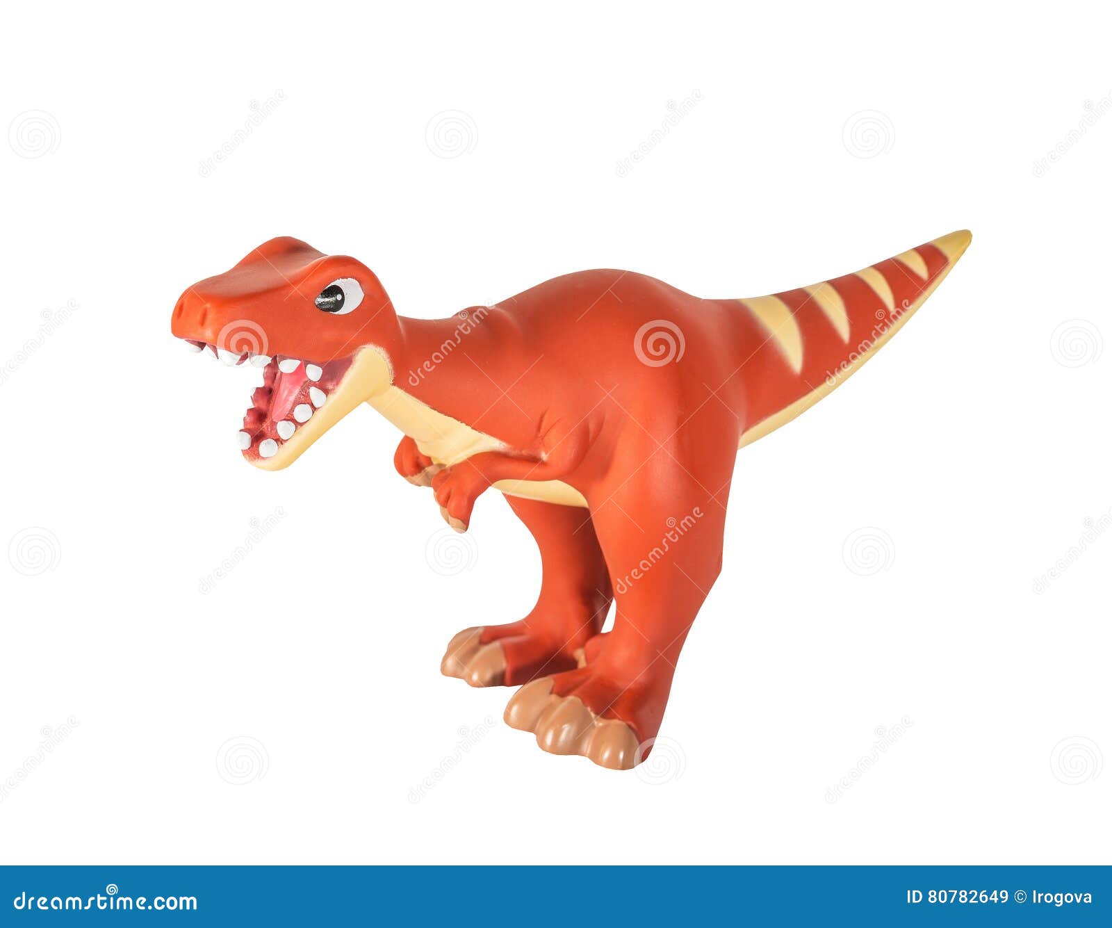 Plastic Orange Dinosaur Toy, Ankylosaurus. Stock Image | CartoonDealer ...