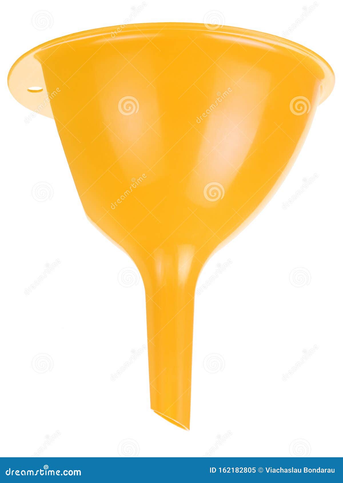 Plastic Orange Funnel for Liquid Stock Image - Image of container ...