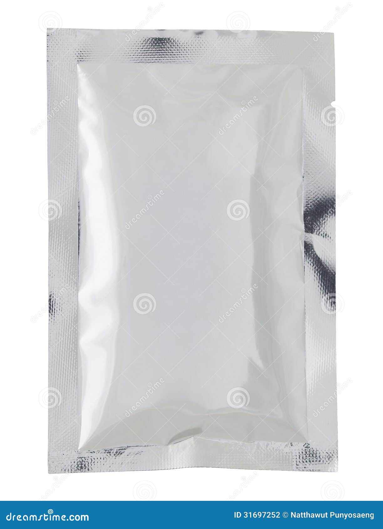Plastic Package Bag Isolated Stock Photo - Image of health, chrome ...