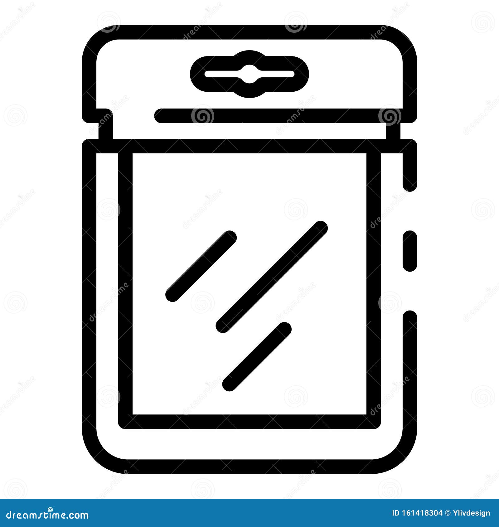 Plastic Package Icon, Outline Style Stock Vector - Illustration of ...