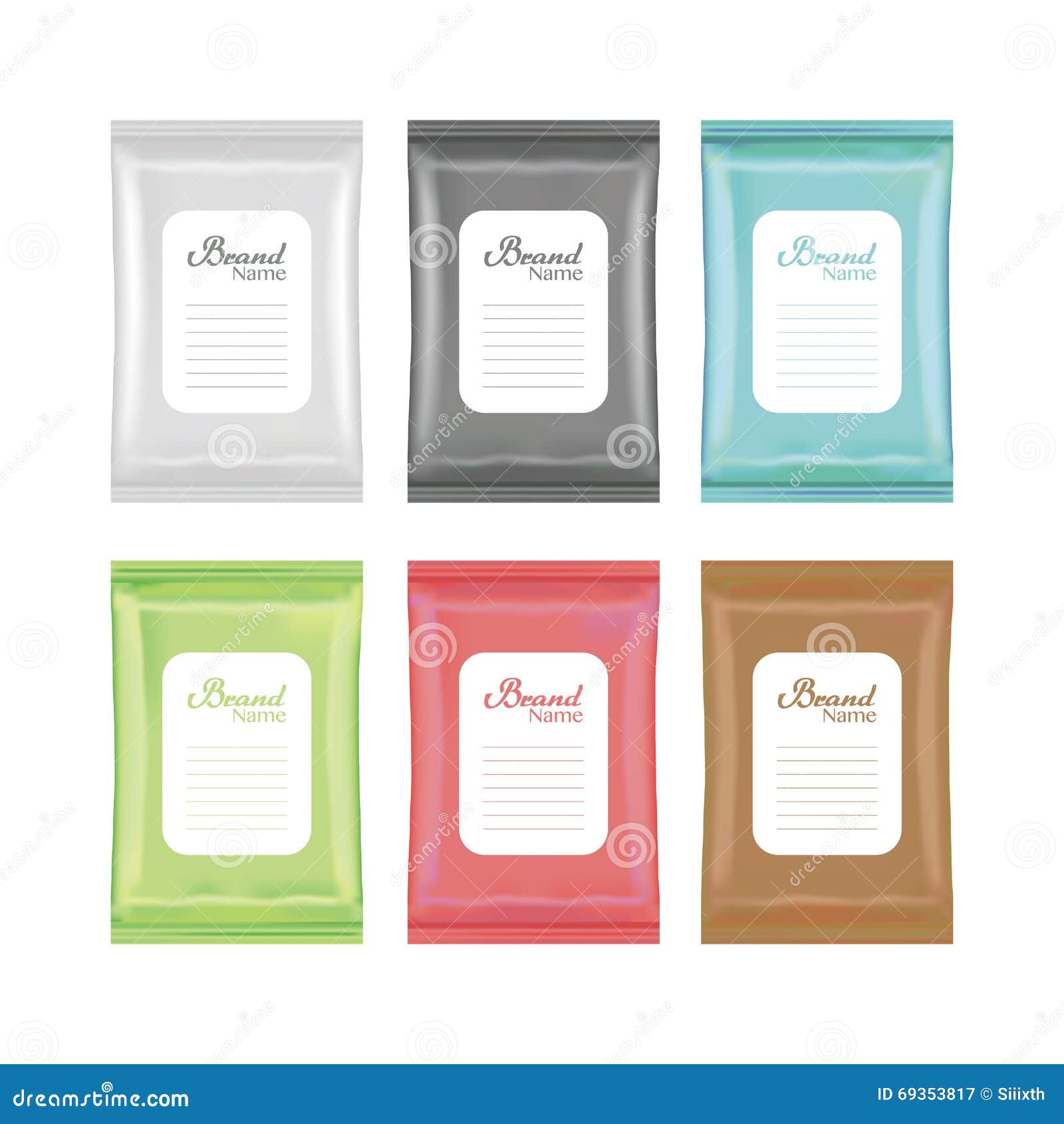 Plastic Package on a White Background Stock Vector - Illustration of ...