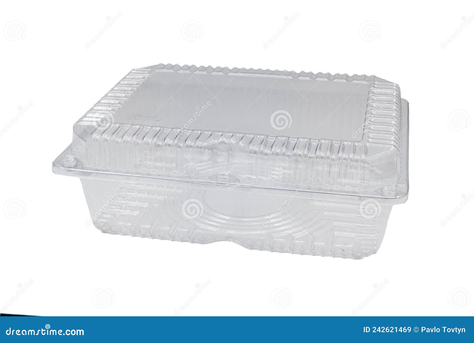 Plastic Packaging for Restaurants and Cafes on a White Background Stock ...