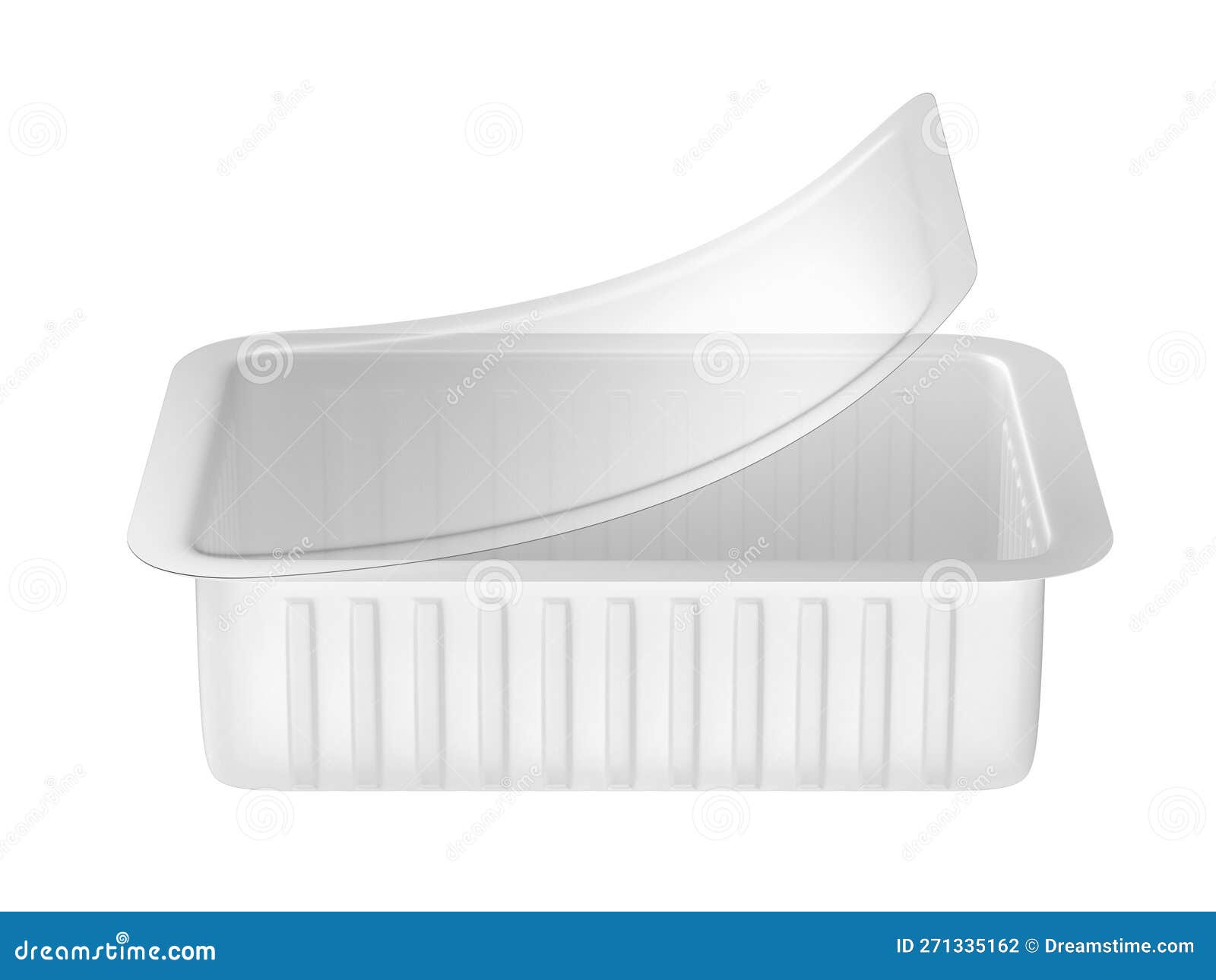Plastic Packaging for Various Types of Food Stock Photo - Illustration ...