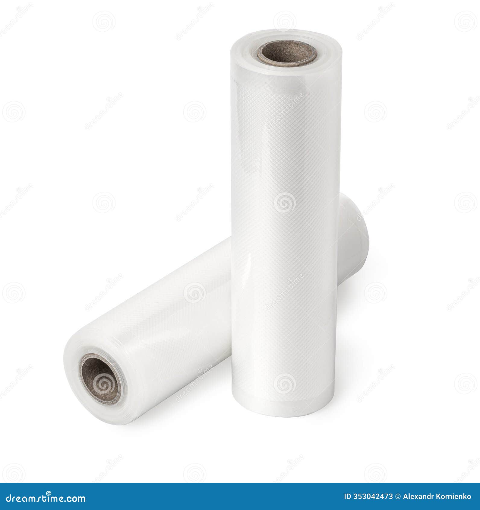 Plastic Packing Wrap Film Isolated Stock Image - Image of wrap ...