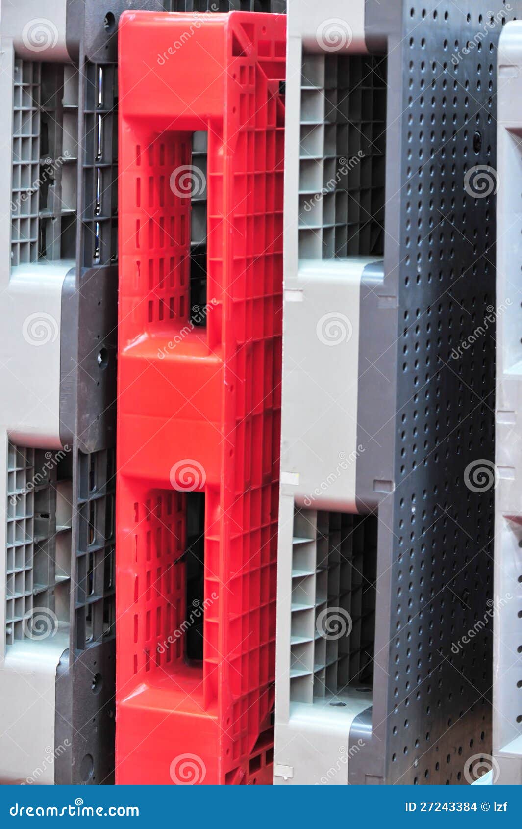 Plastic pallets stock photo. Image of transportation - 27243384